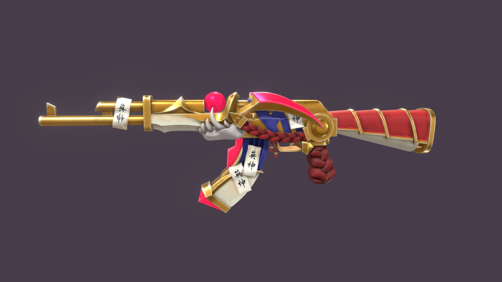 Blood Moon Vandal | VALORANT Fanart - 3D model by Ivan R (@pyreart ...