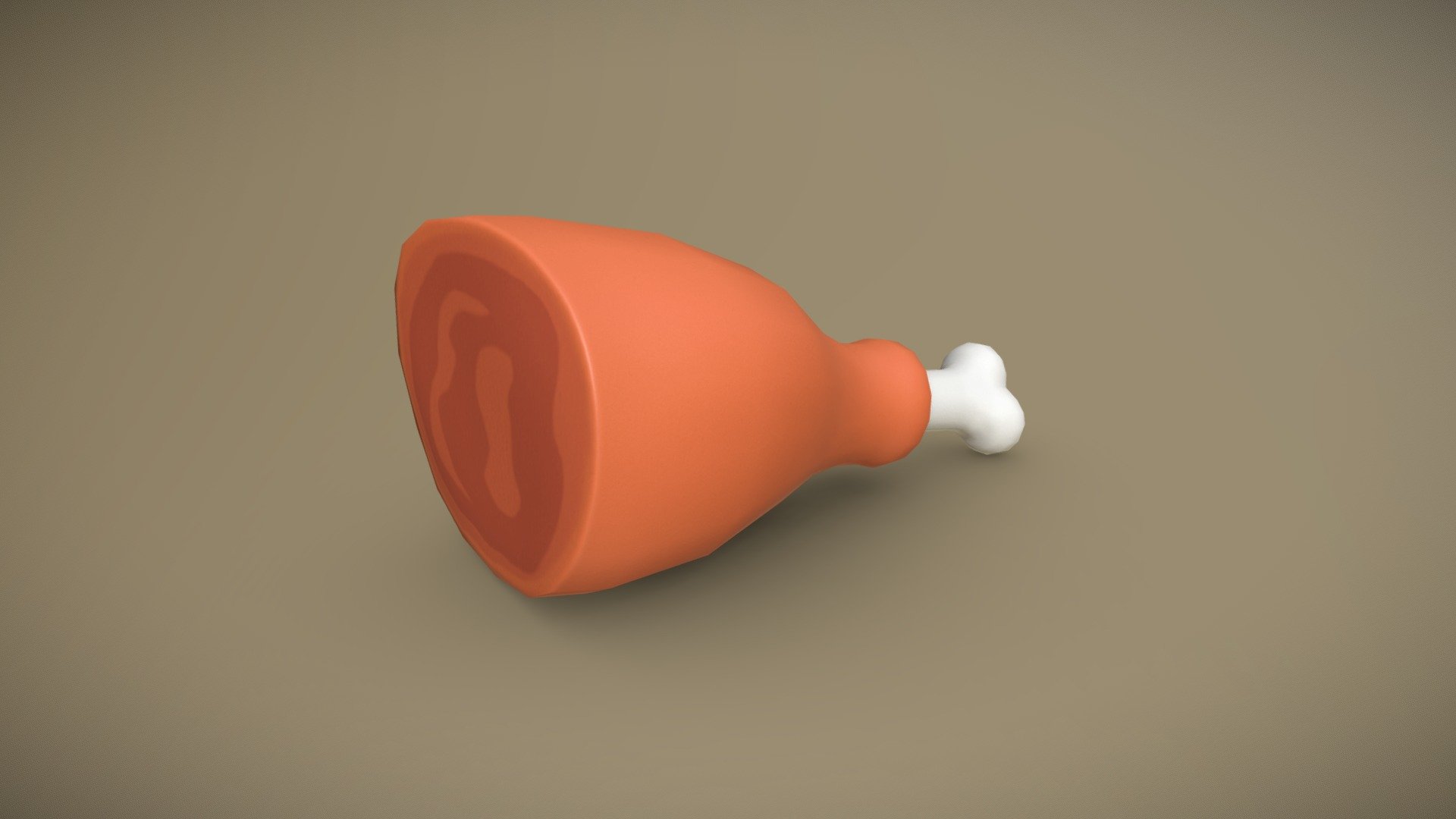 Leg Piece Chicken - 3D model by Grishmanovskij Anton ...