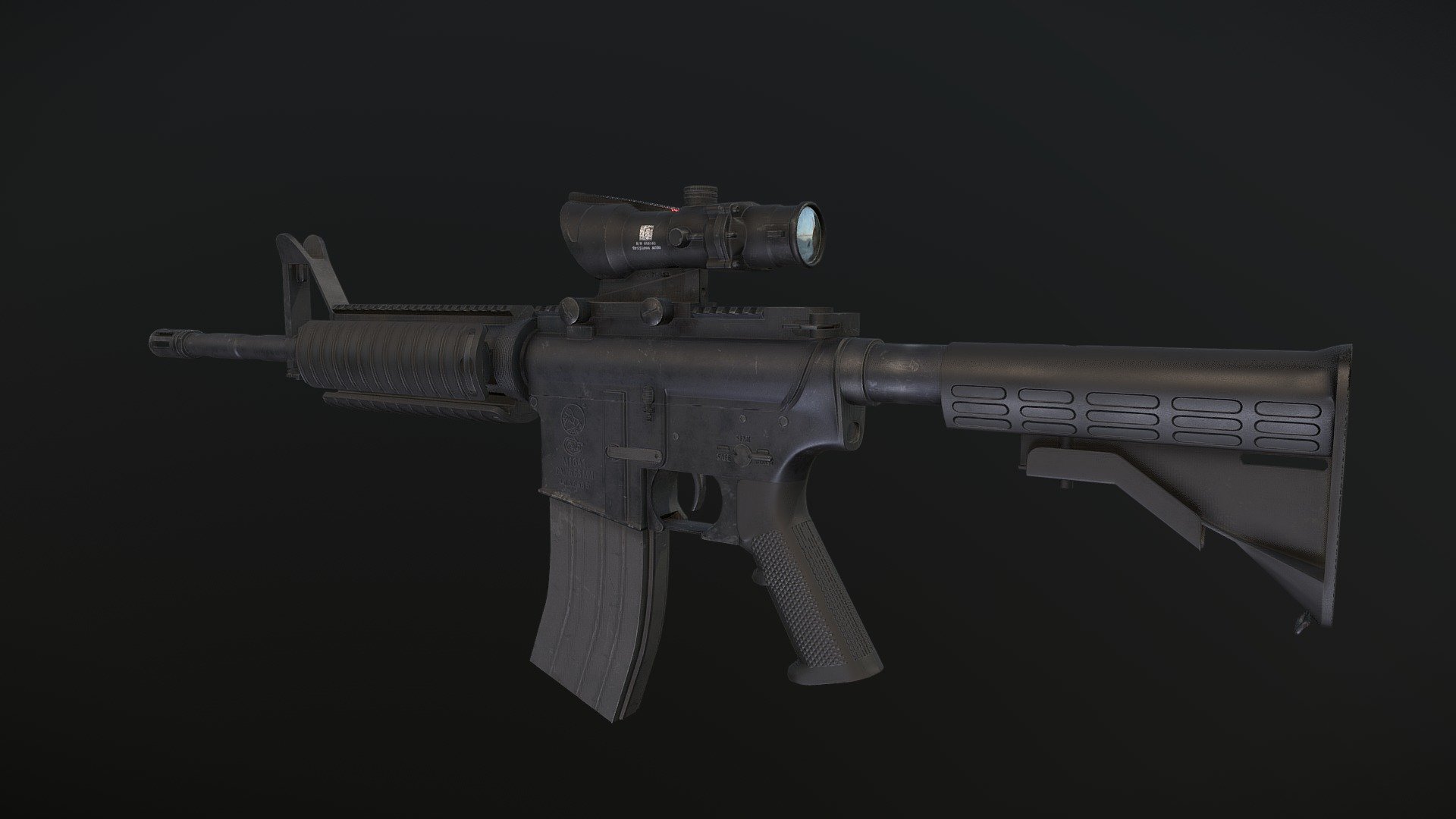 M4A1 Assault Rifle - 3D model by Michael Delceg (@michaeldelceg ...