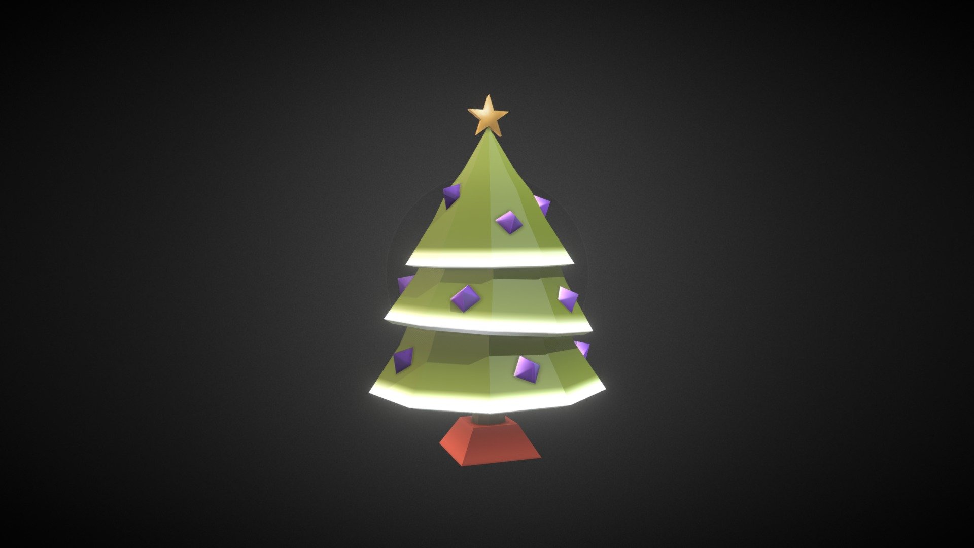 Low-Poly Christmas Tree - 3D model by Sarah Roark (@sarahjessr ...