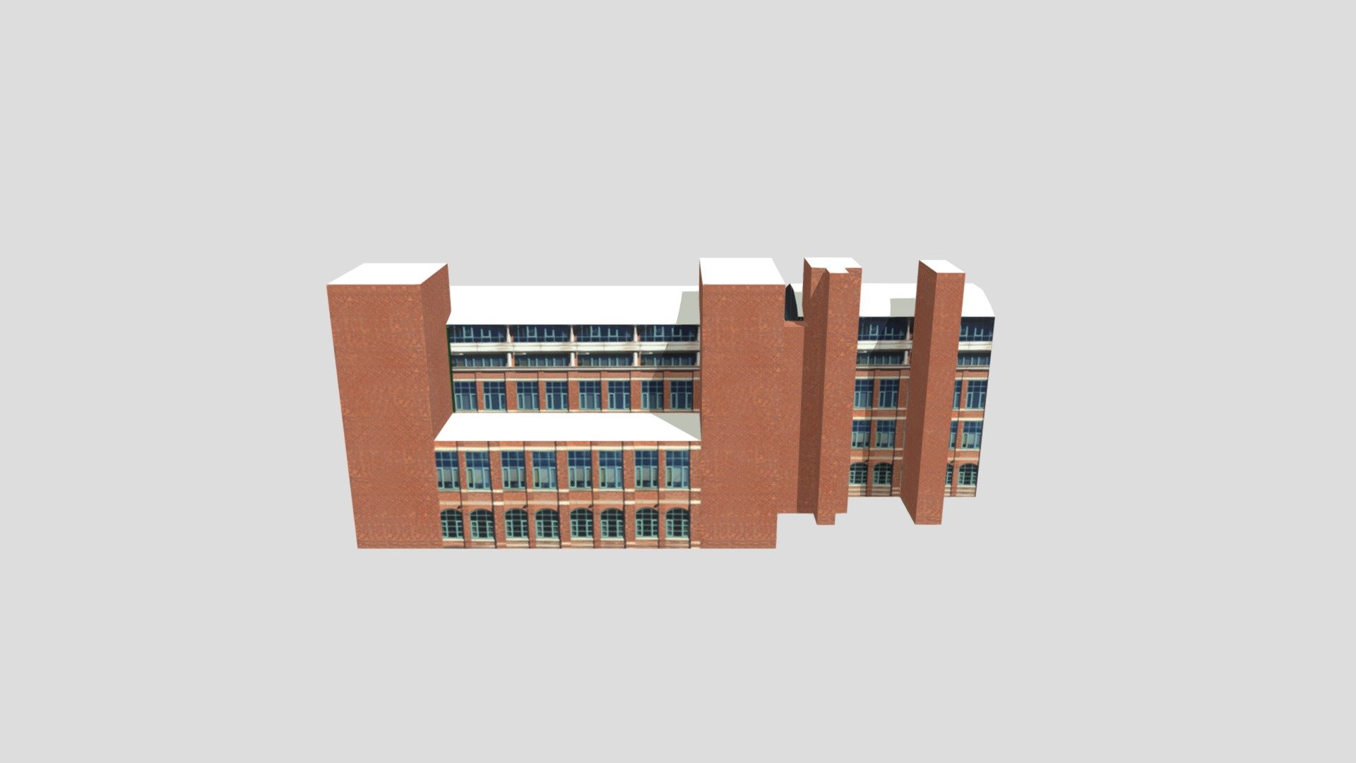 Business Building Model With Textures - 3D model by edward.kalinicenko ...