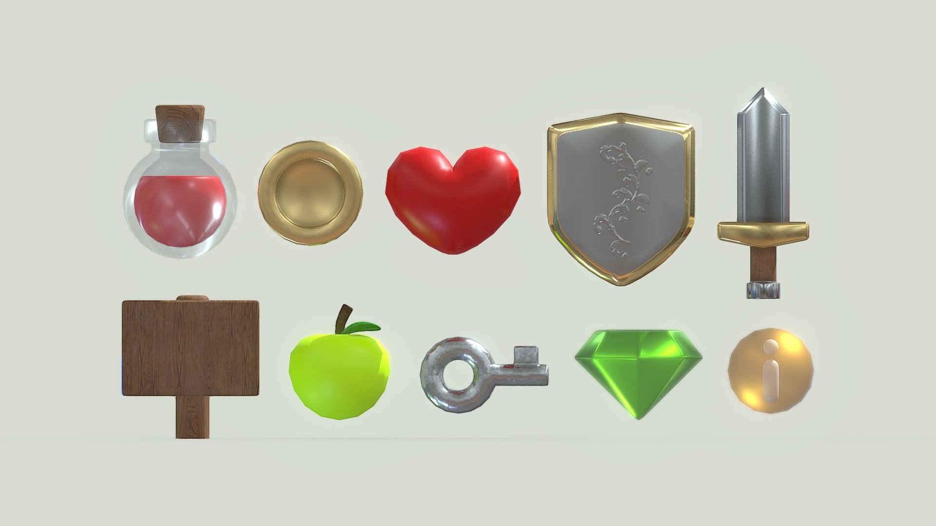 RPG starter kit - Download Free 3D model by Sergio (@voicehovich ...