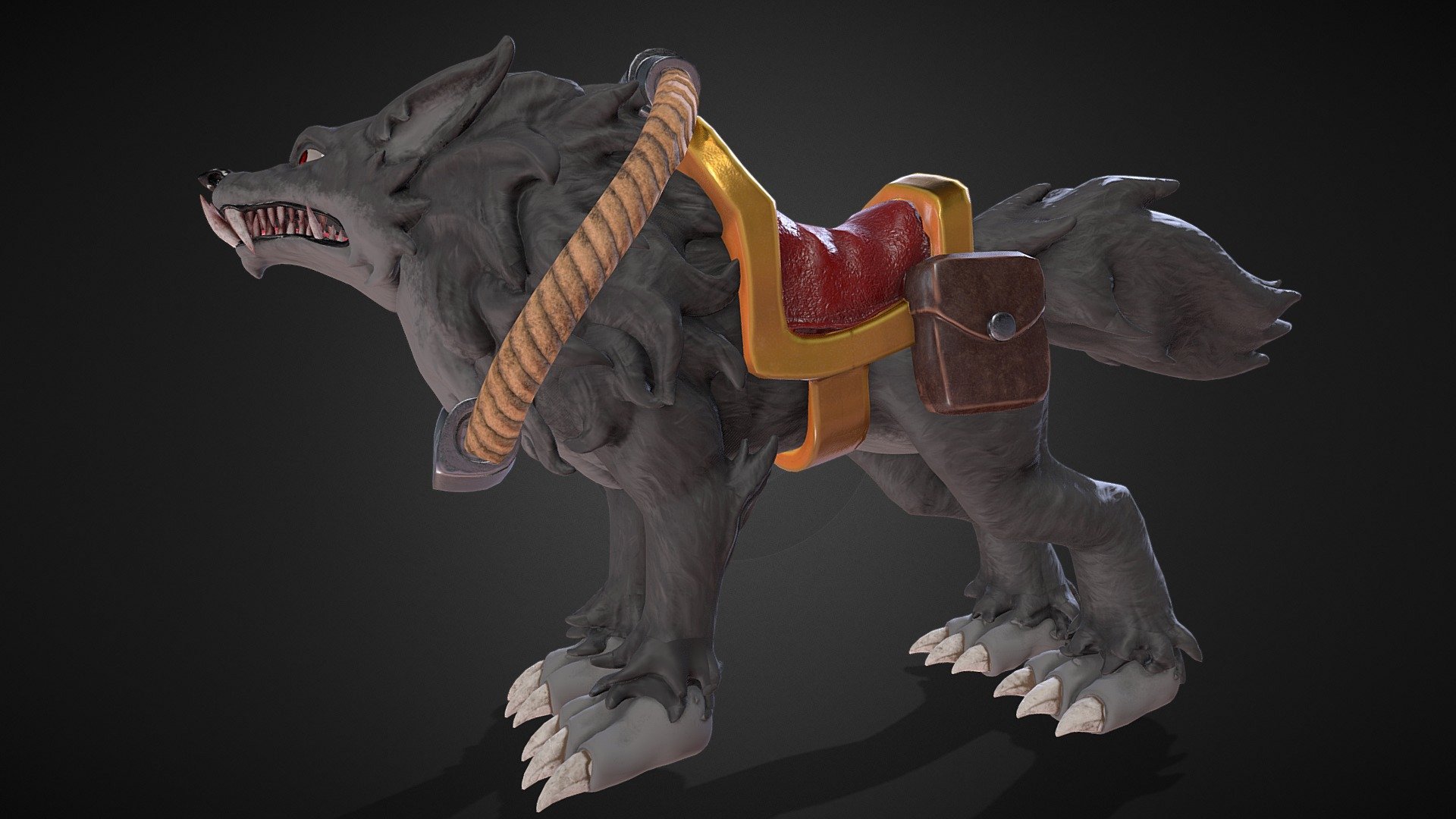 Mount - Wolf - Buy Royalty Free 3D model by Natam.Antony [189da2d] - Sketchfab Store