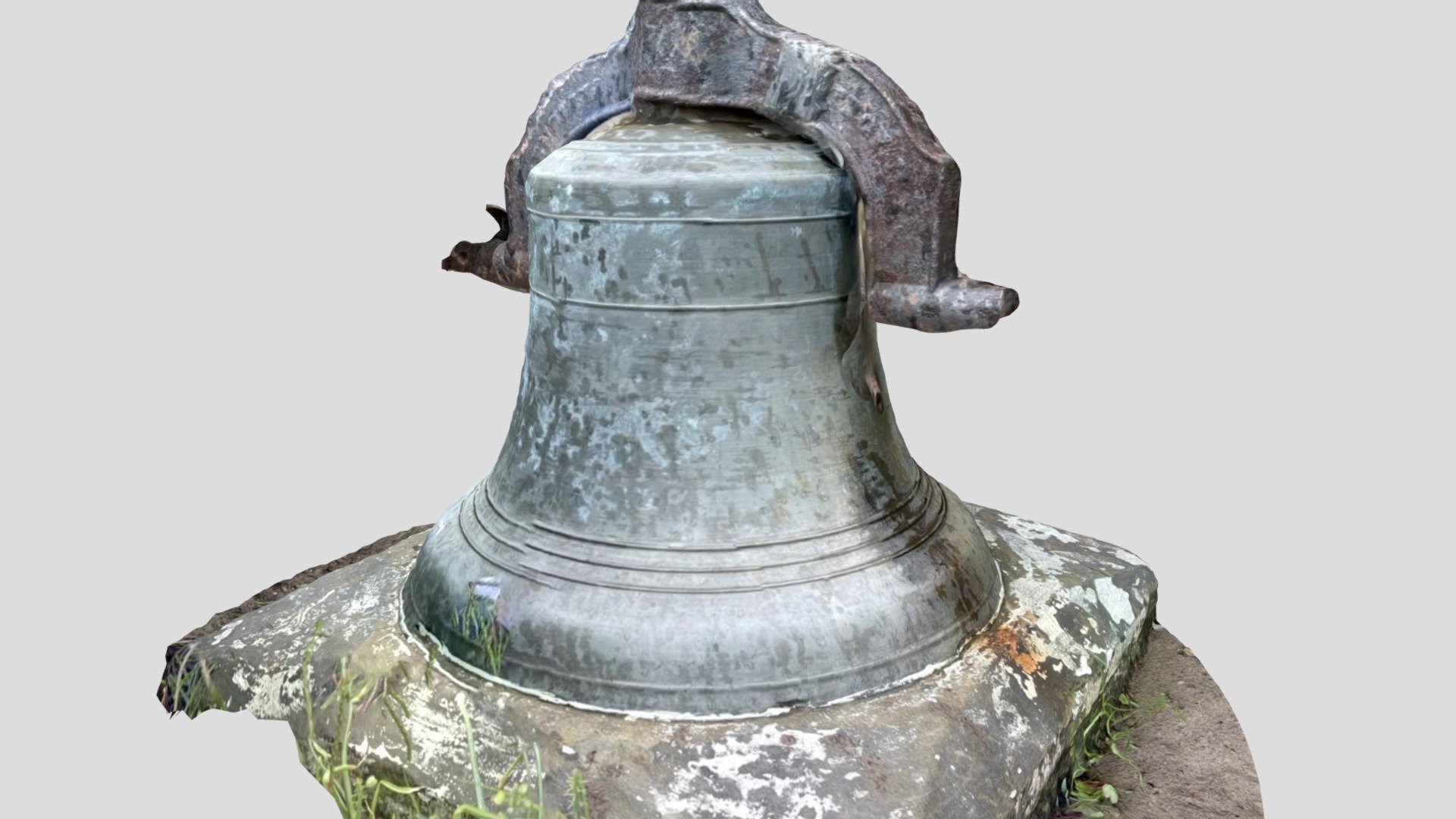 Bell in Garden of Hamilton Cemetery Gatehouse - Download Free 3D model ...