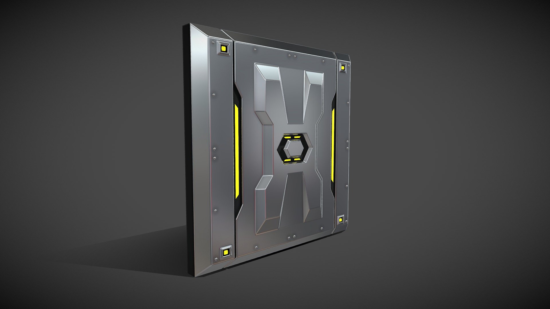 FREE SciFi Panel 001 - public domain (CC0) - Download Free 3D model by ...