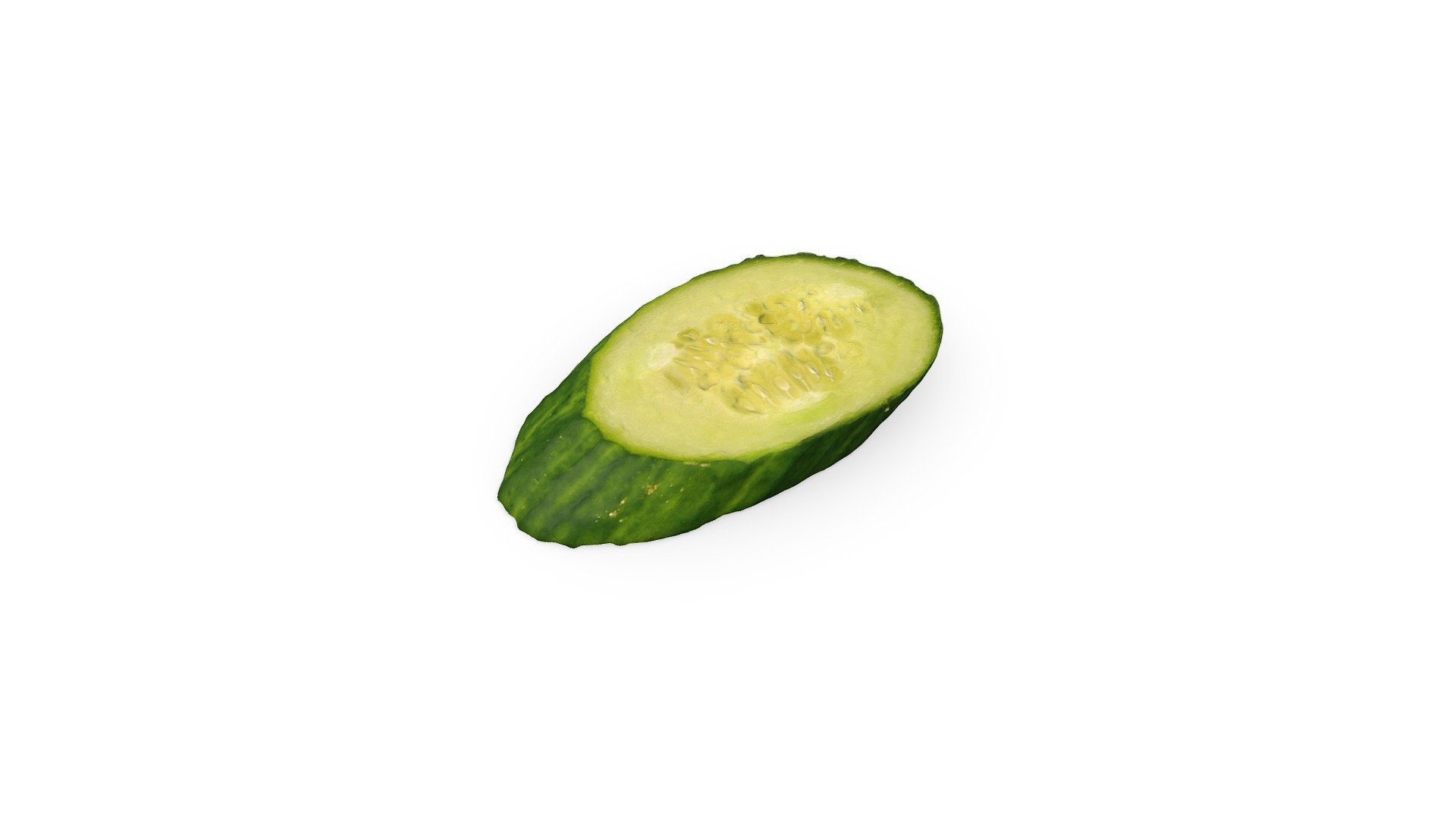 Slice of Green Cucumber - 3D model by RawCatalog.com (@rawcatalog ...