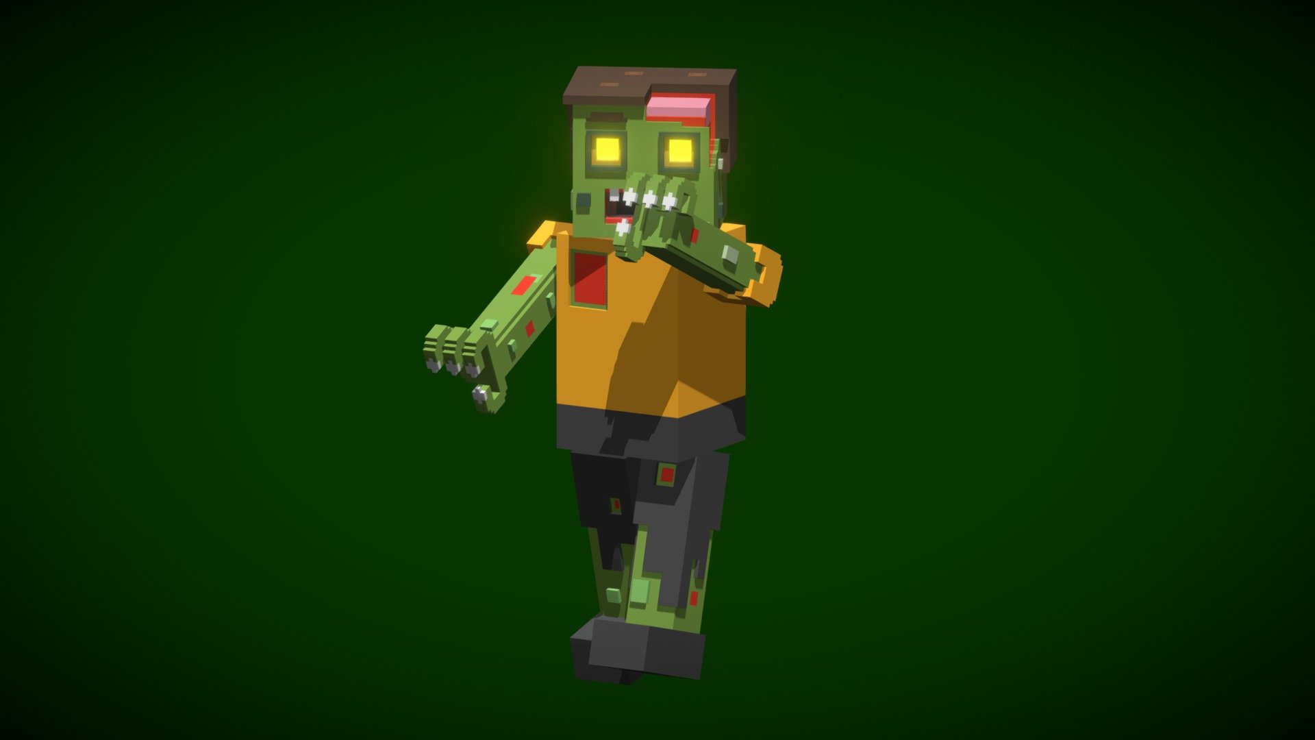 Voxel Zombie - Buy Royalty Free 3D model by SHUBBAK [18a0ee9 ...