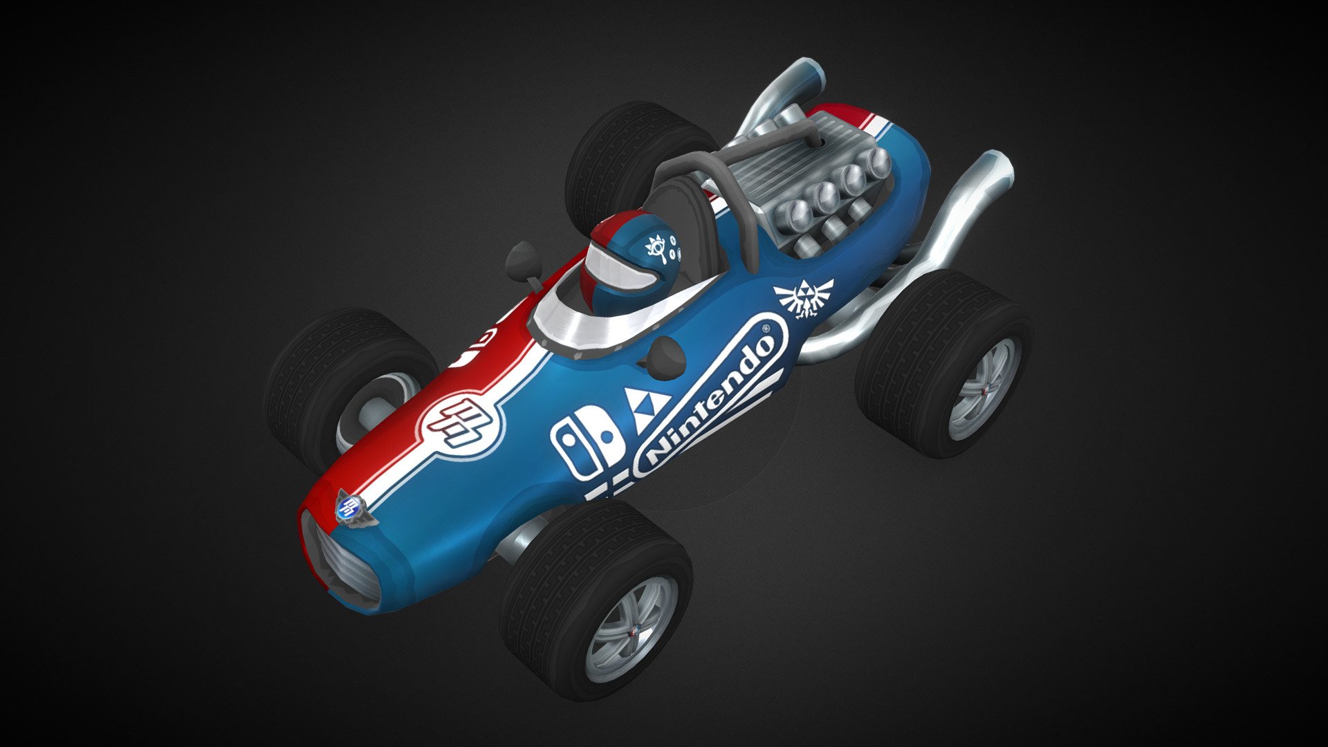 Micromachine F1 Speedster - Nintendo Livery - 3D model by Ali A (@Adi_A) [18a44fa] - Sketchfab