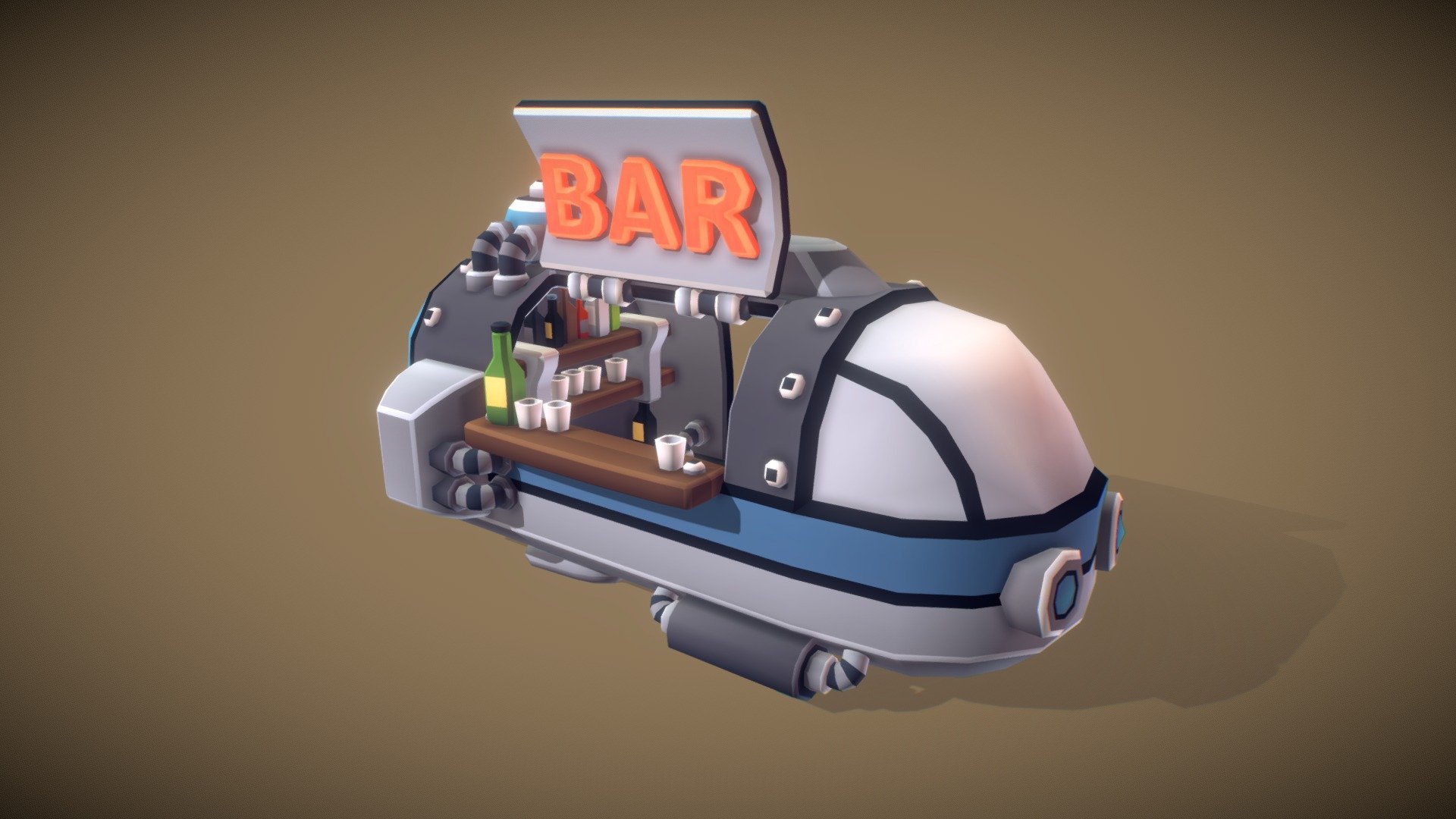 Spaceship Hero - Preview - 3D model by BitGem [18a48a7] - Sketchfab