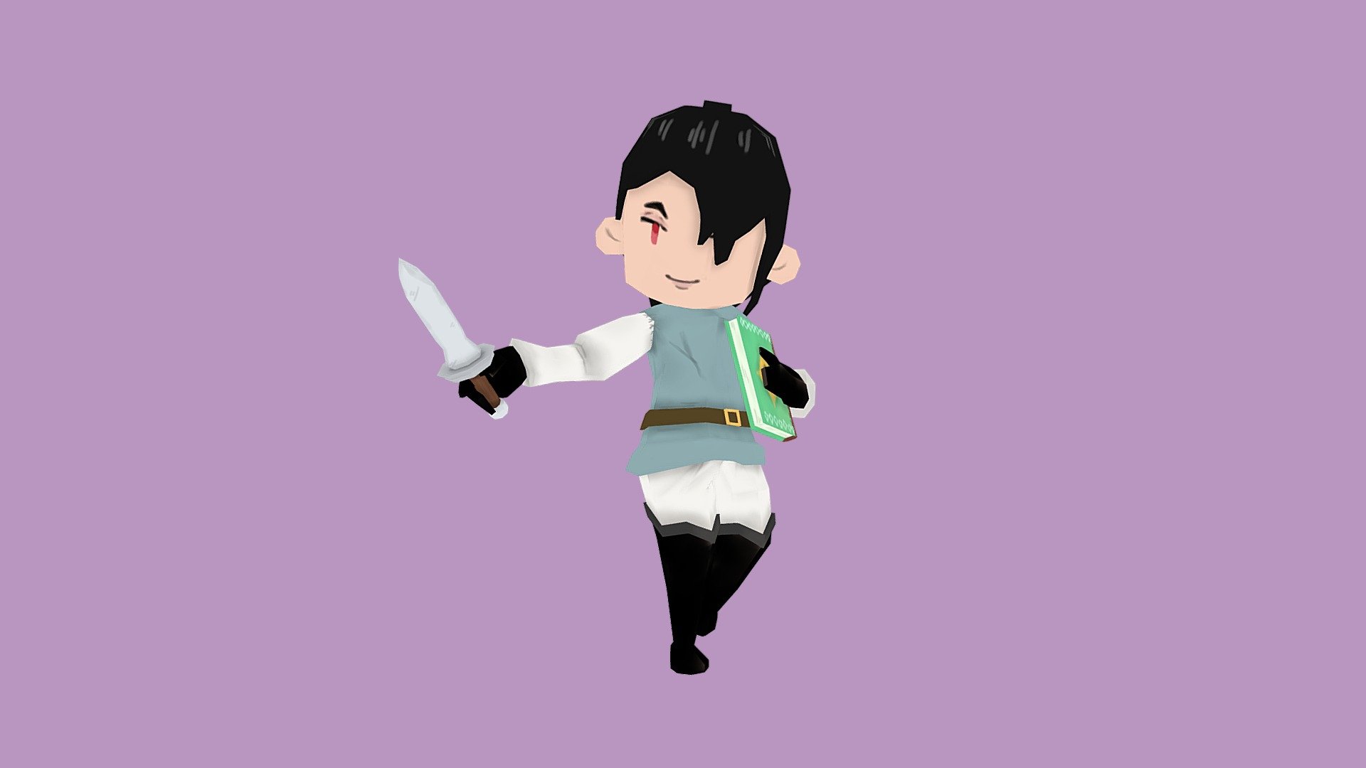 Combat Mage - Low Poly Figure - 3D model by PolyDood [18a49c3] - Sketchfab