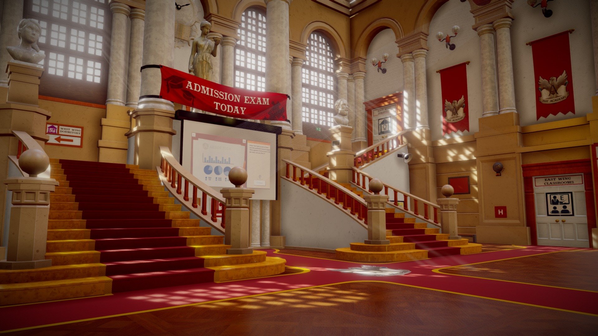 The Academy: Great Hall - 3D model by Matija Švaco (@svacomatija ...