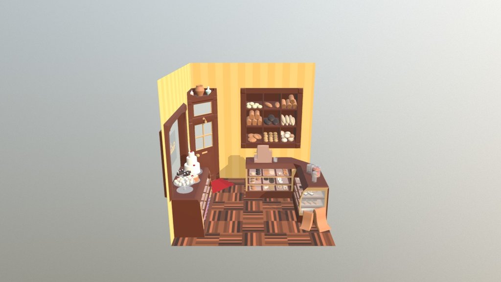 Little Bakery - 3D model by rissamay [18a720f] - Sketchfab