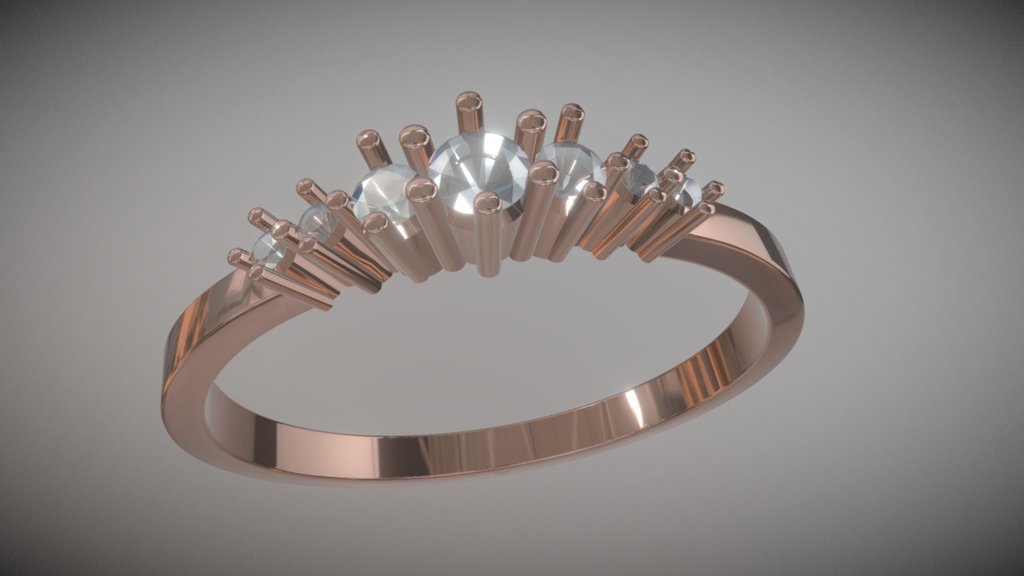 Ringmodel114 -Eternity ring - 3D model by PeonyStudio [18aa386] - Sketchfab