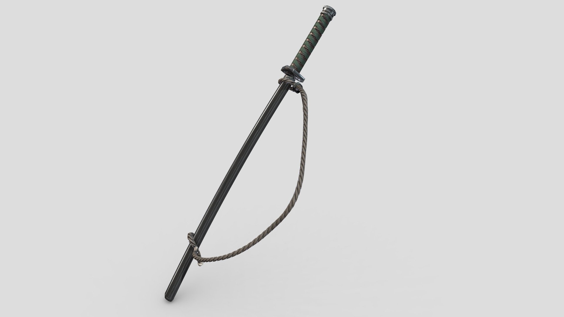 Over Shoulder Cross Back Sword - Buy Royalty Free 3D model by 3dia ...