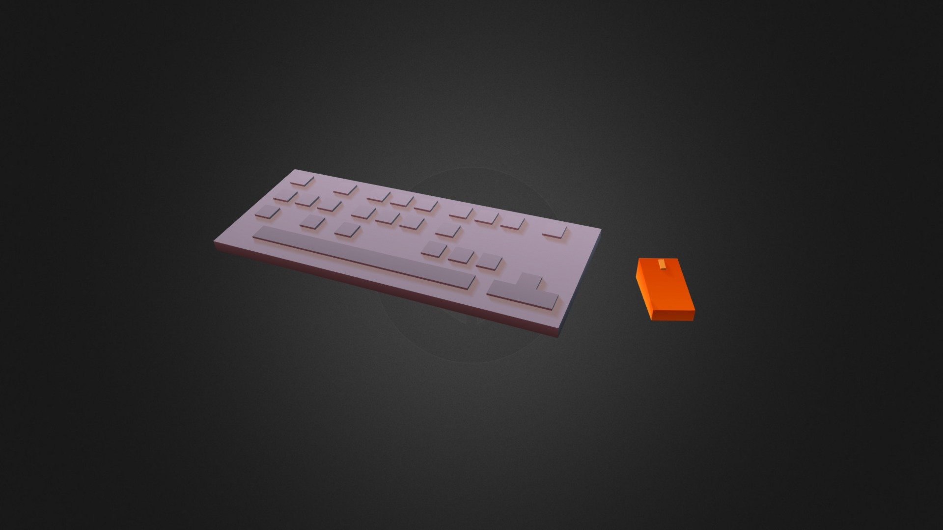 #6 KeyBoard & Mouse - Household Props Challenge - 3D model by _LowPoly_ ...