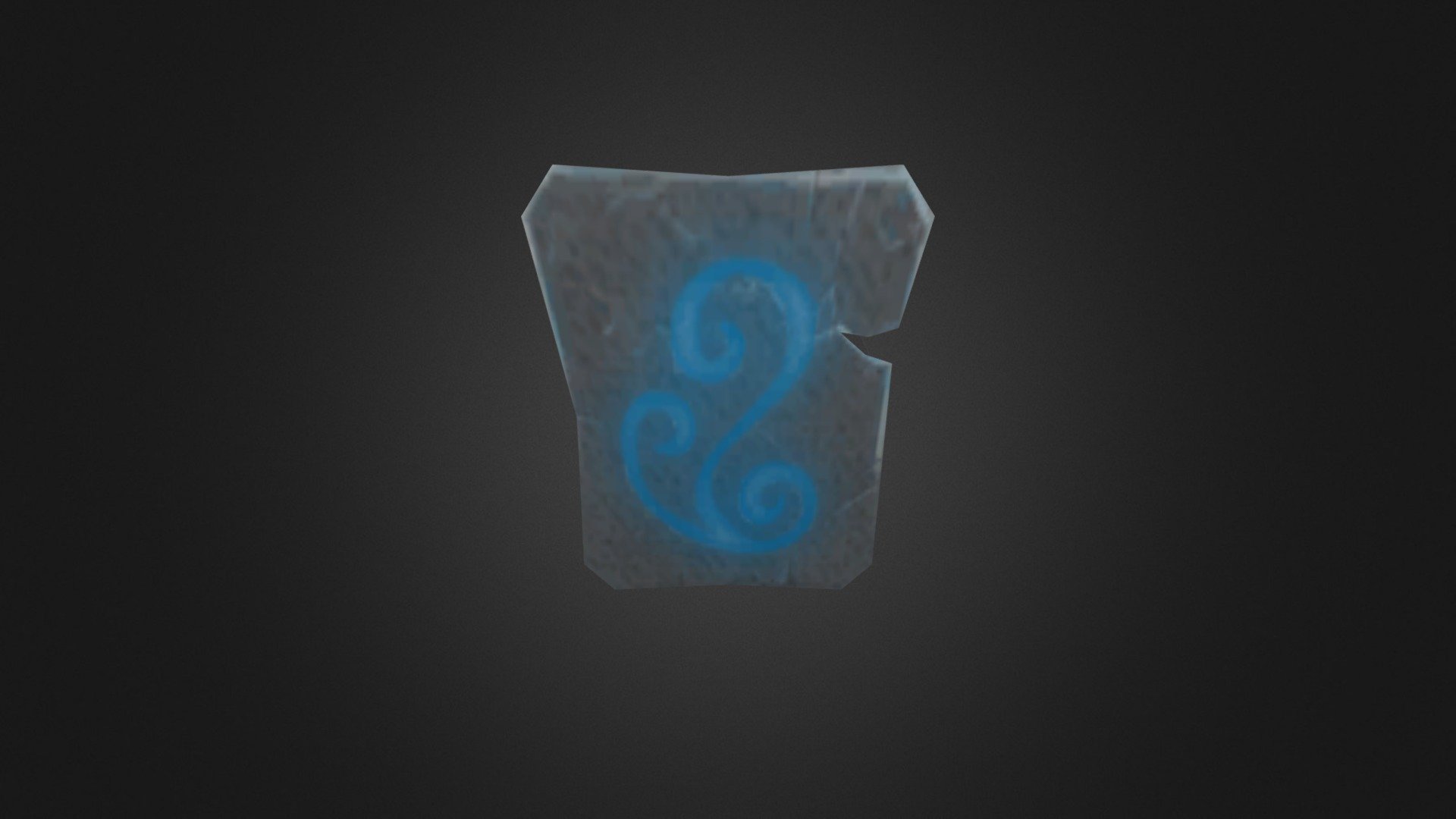 stemple_blue_glyph - 3D model by abramoff [18ac403] - Sketchfab
