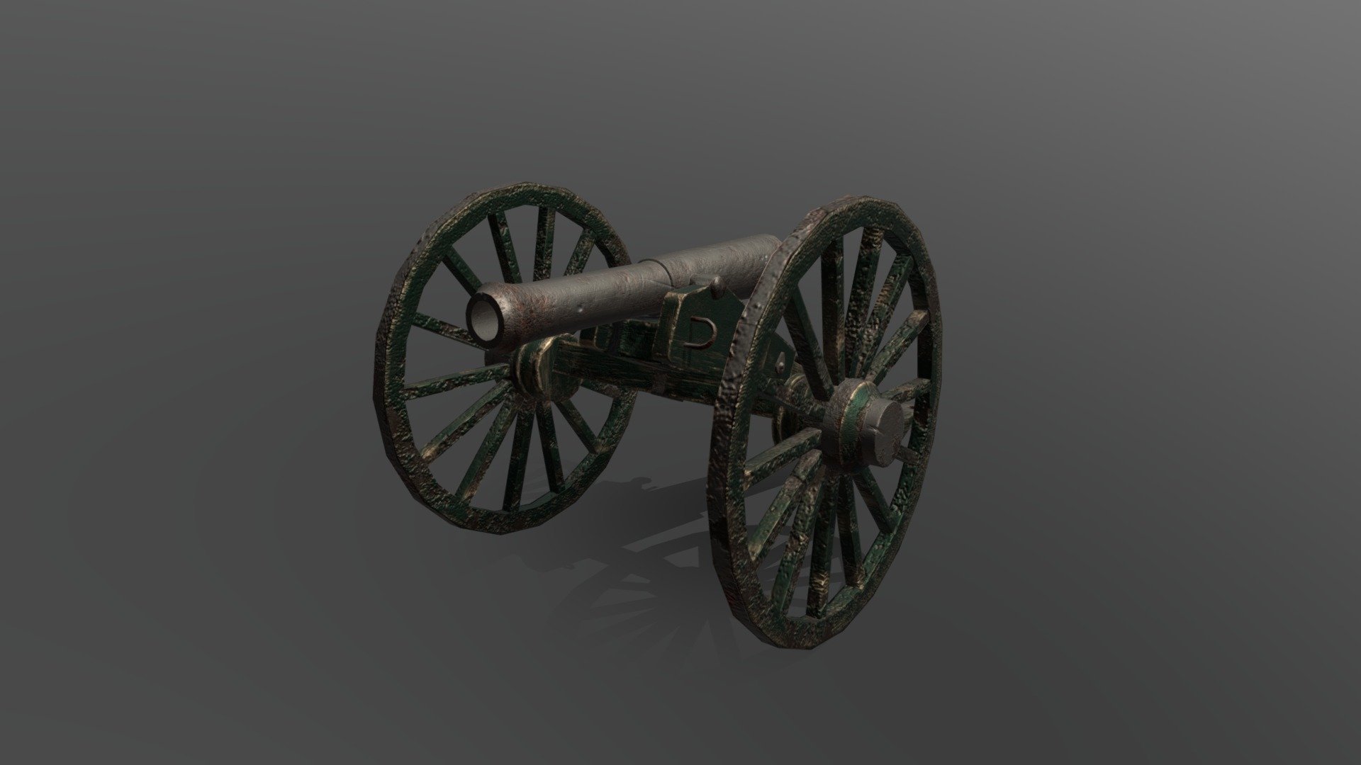 Cannon Textured - 3D model by Valithor [18ad77a] - Sketchfab