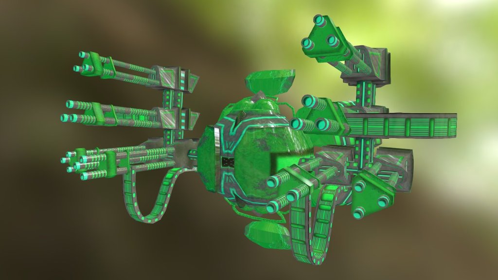 Gamebot Green - 3D model by lrd_vdr [18adfb8] - Sketchfab