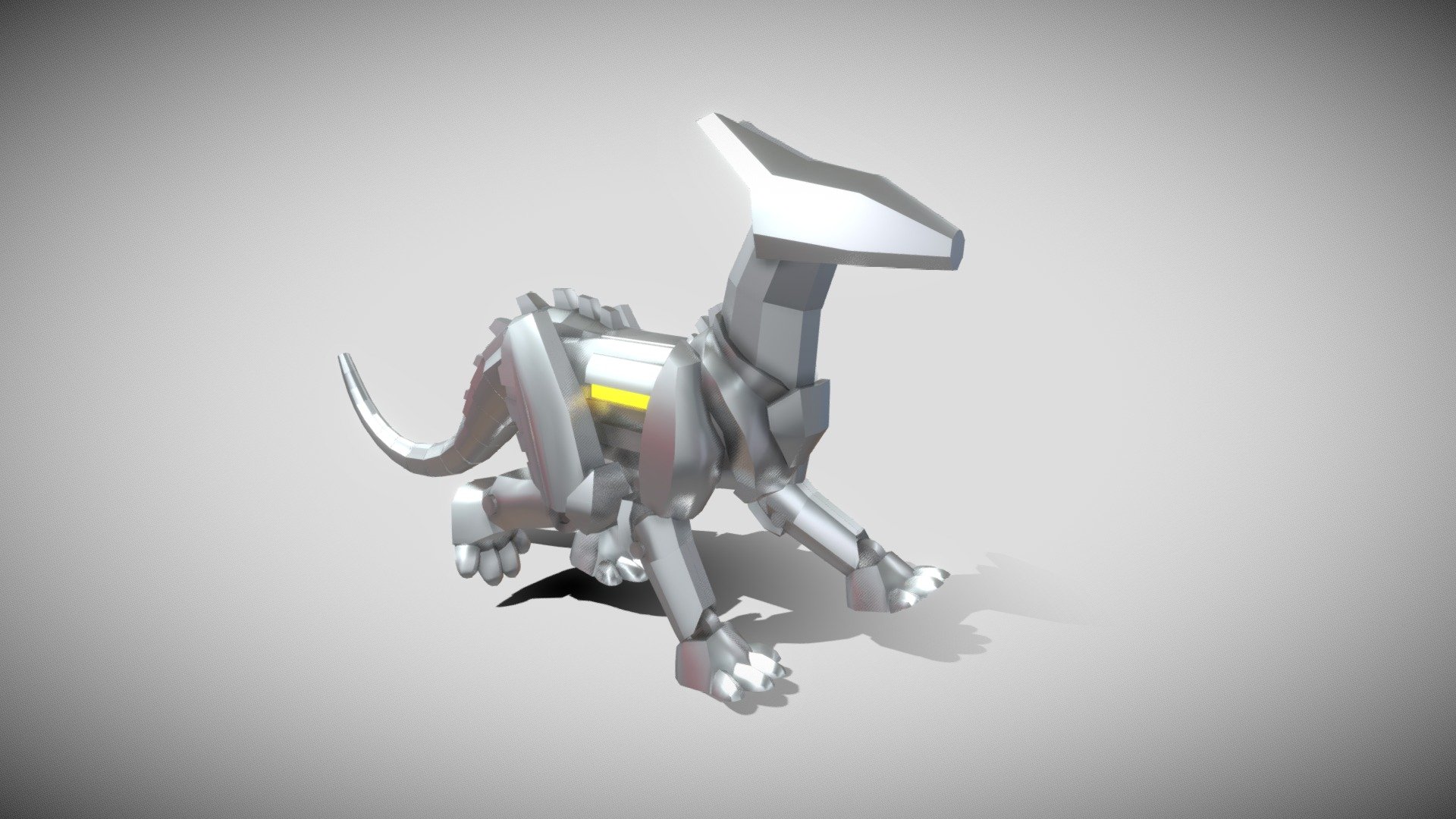 Quadruped mech with walking animation - 3D model by Kometan [18b2ba6 ...
