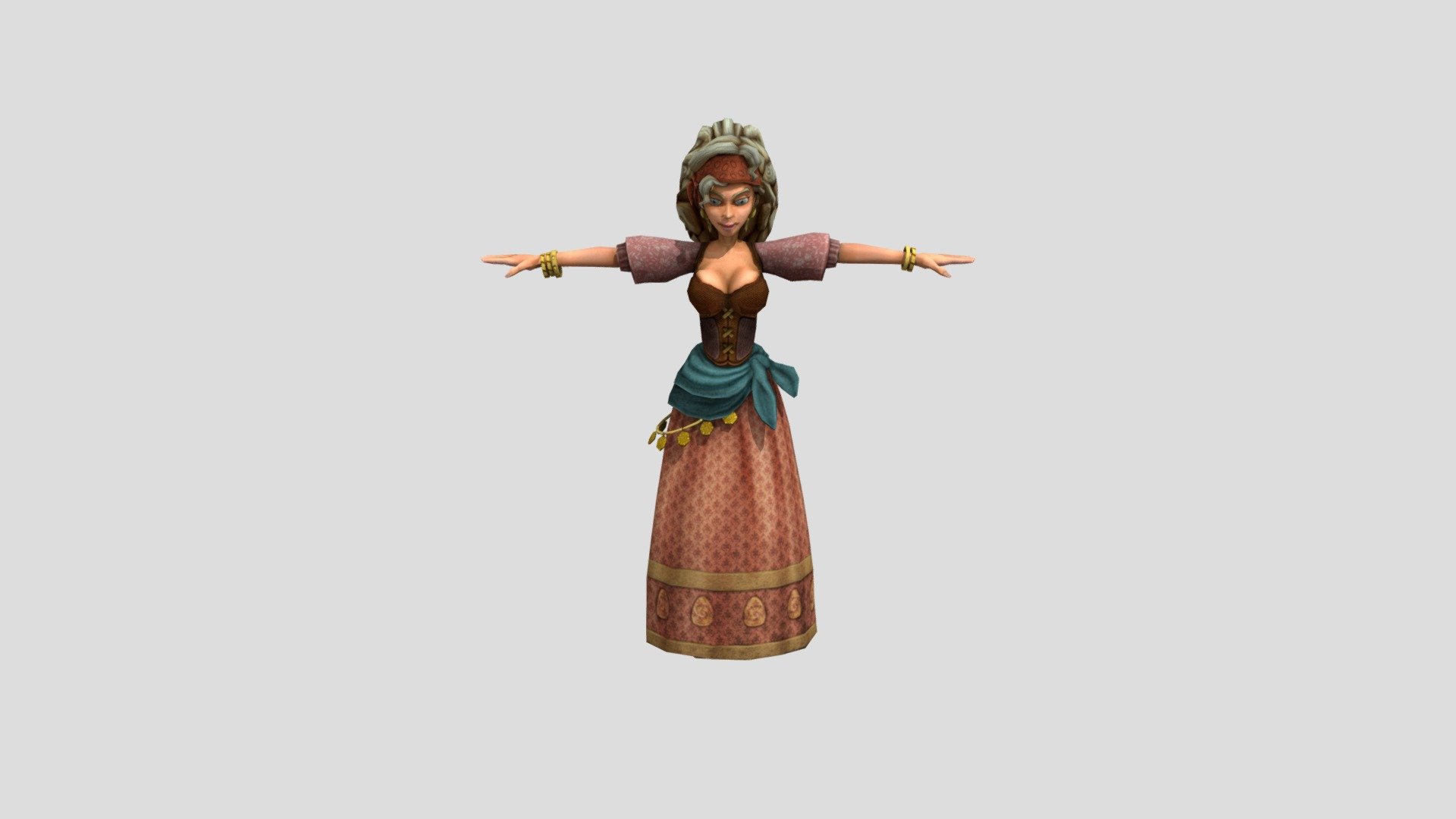 Peasant Girl - Download Free 3D model by syeda_salaiha_hashmi [18b4cfe ...