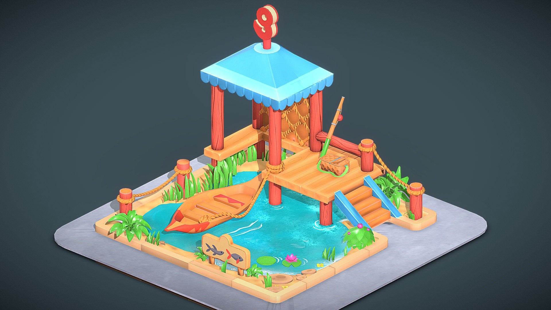 Fisher Place - 3D model by Gizem (@itsgizem) [18b7126] - Sketchfab