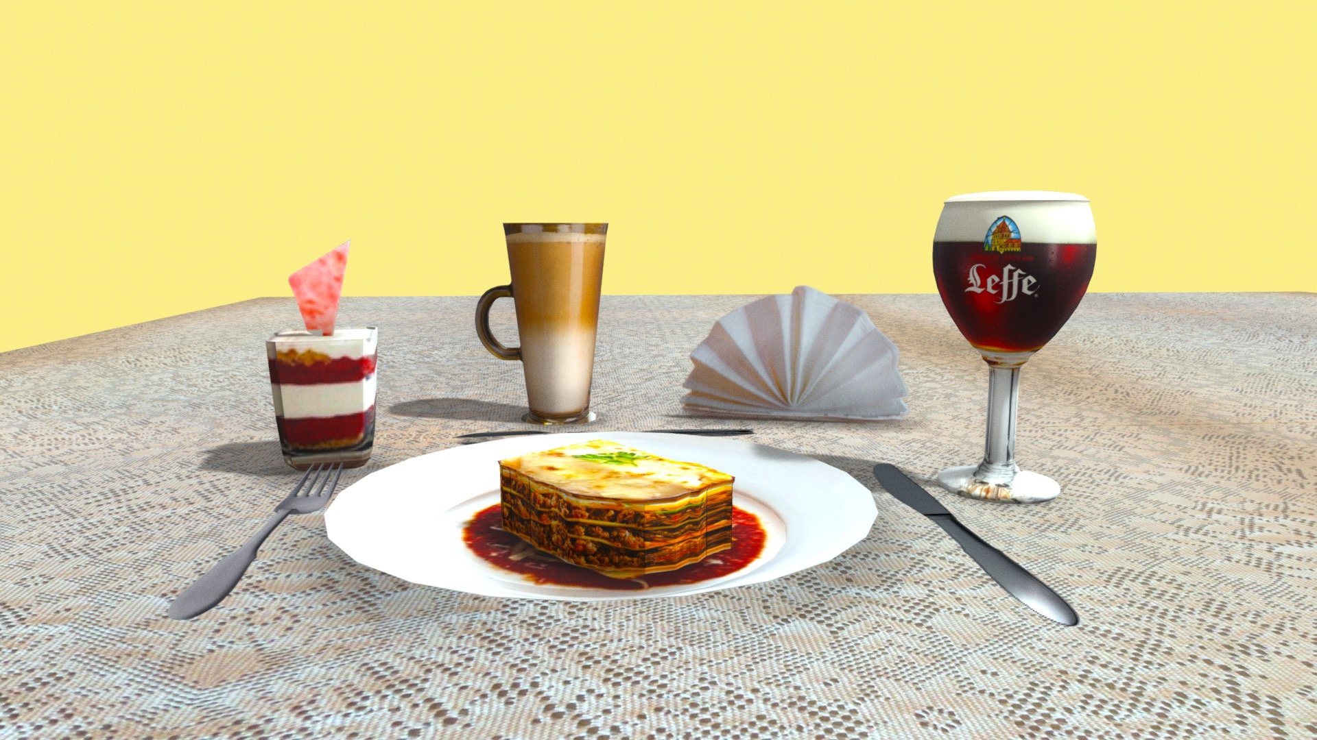 Breakfast - Download Free 3D model by Bagel (@Green_Katydid) [18ba8bd ...