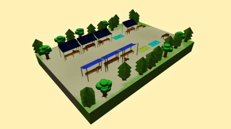 Market Low Poly - 3D model by kishi [18be80f] - Sketchfab