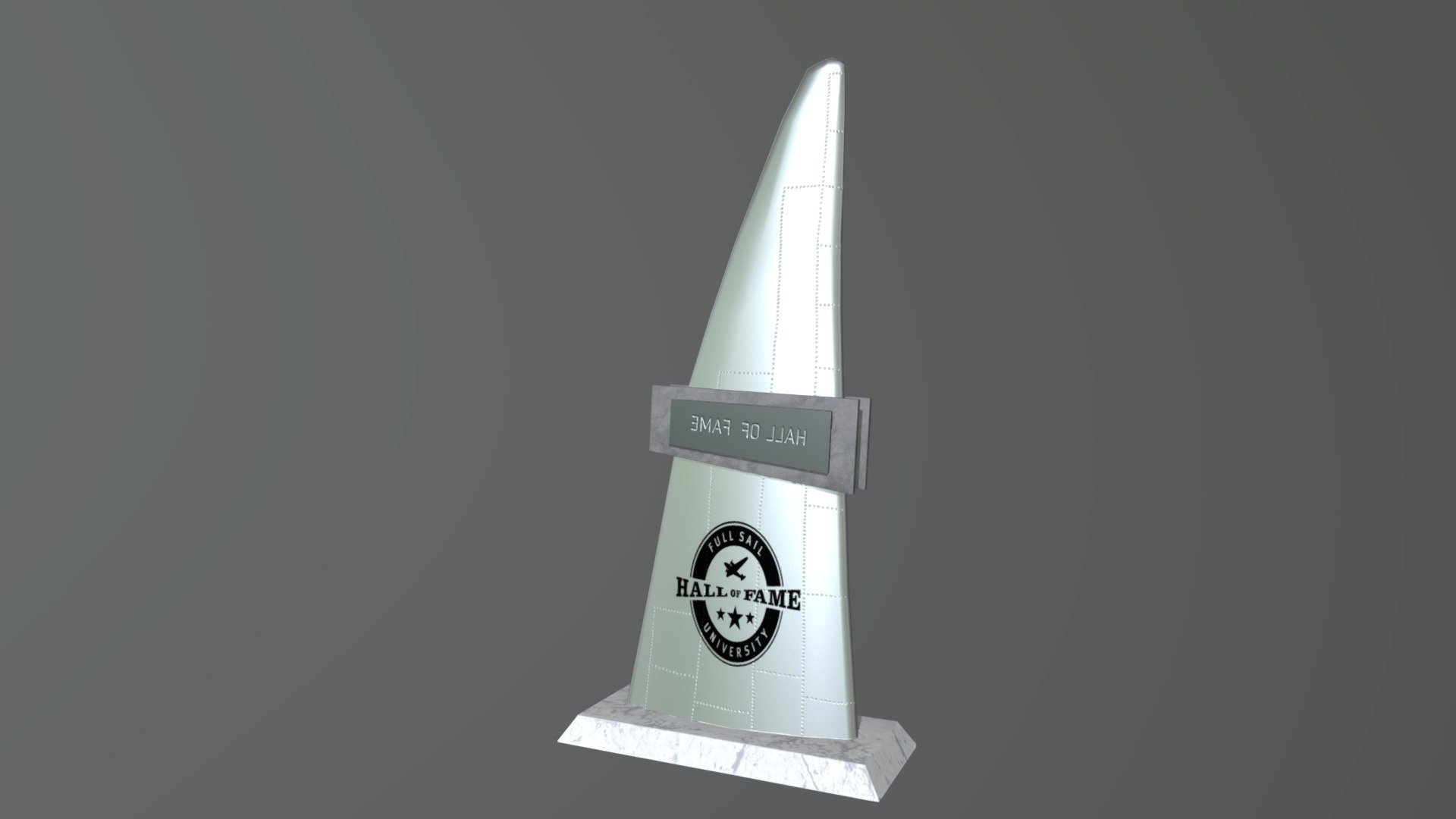 Low Poly Full Sail Hall of Fame Trophy - 3D model by KevGoldman ...