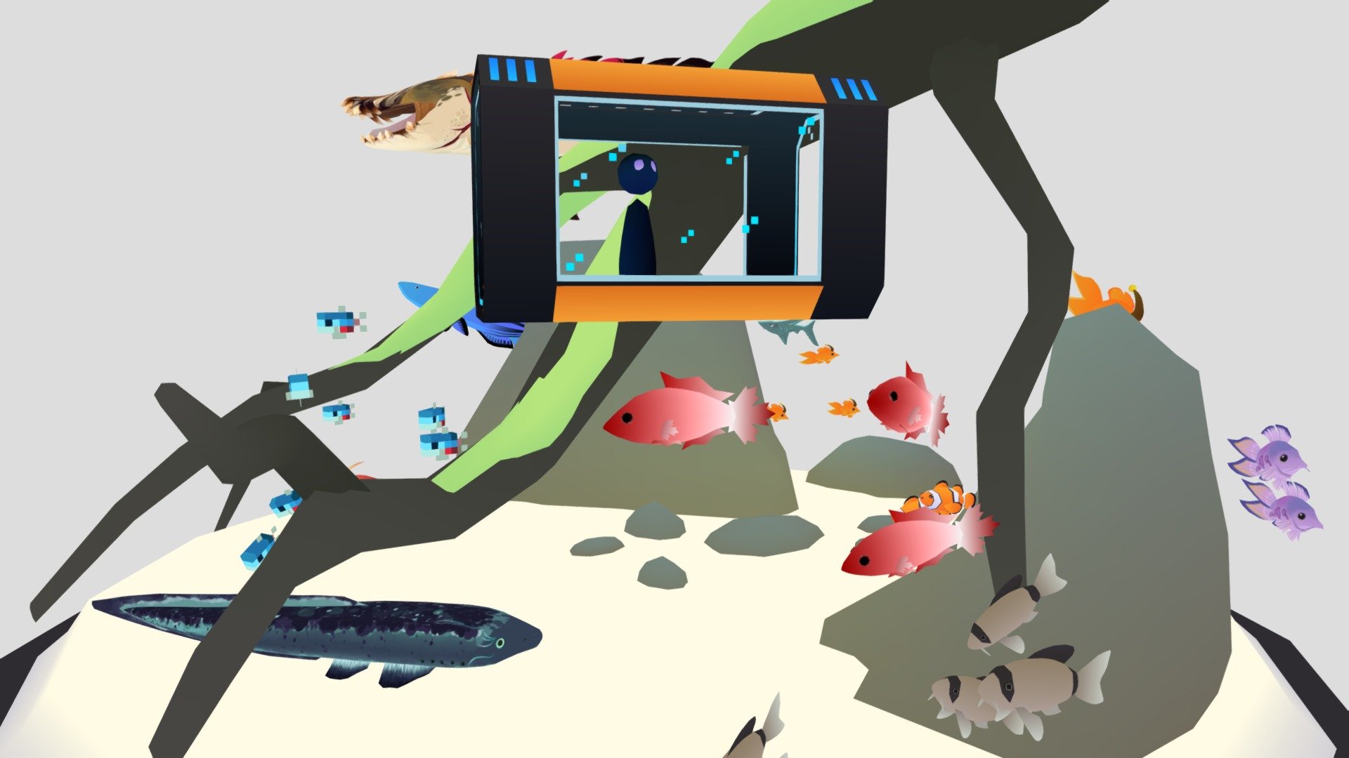Aquari-May 2021: 9 Participants, 16 Fish - Download Free 3D model by ...