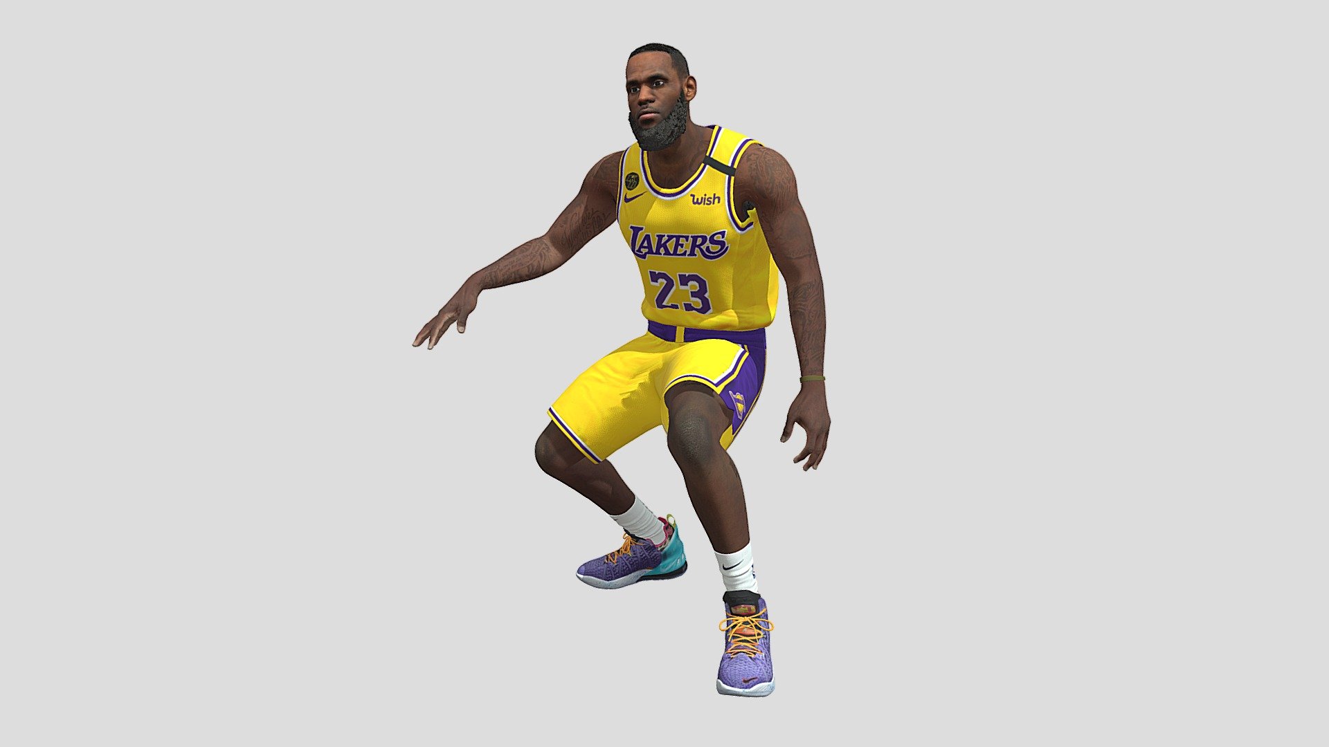 LeBron James GET THIS MODEL ↓ - 3D model by cornholio (@c0rnh0li0 ...