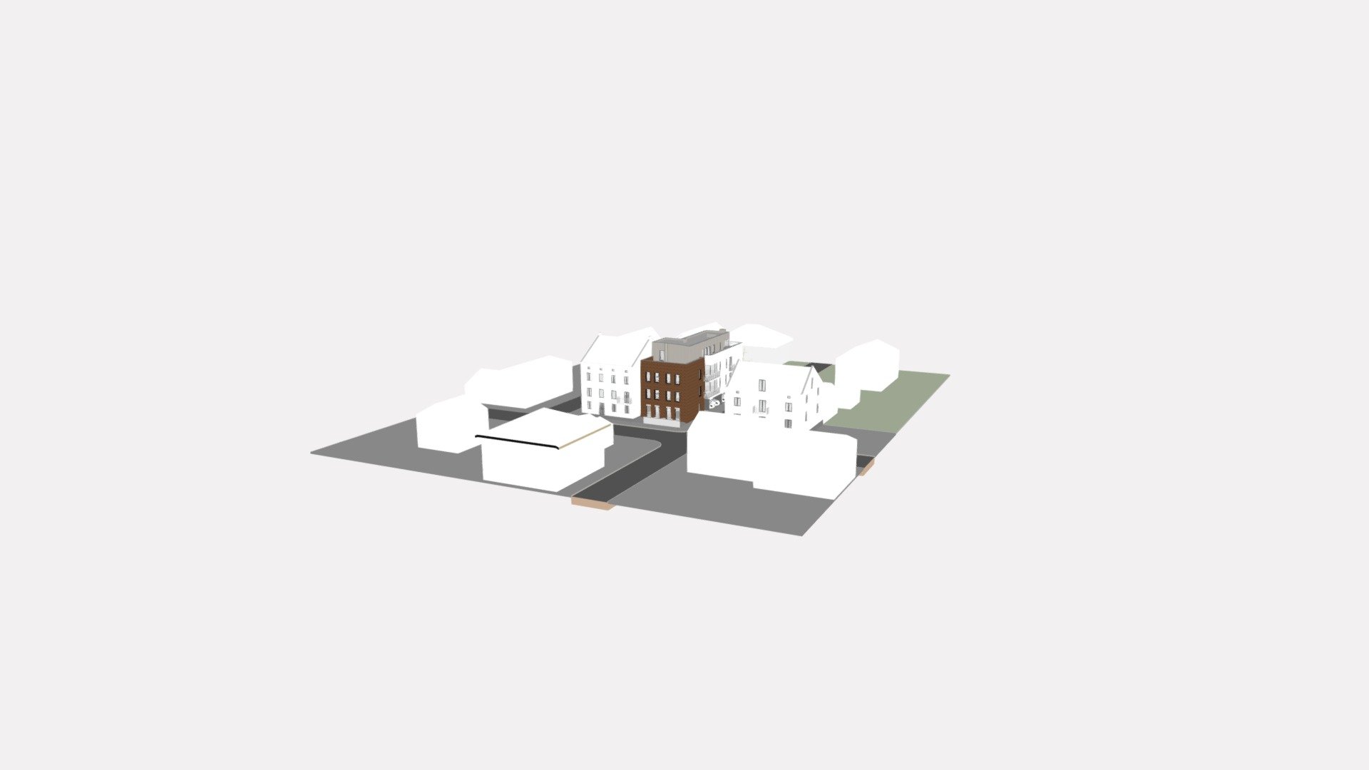 DRAFT DESIGN OF A RESIDENTIAL BUILDING - 3D model by rivanishchak ...