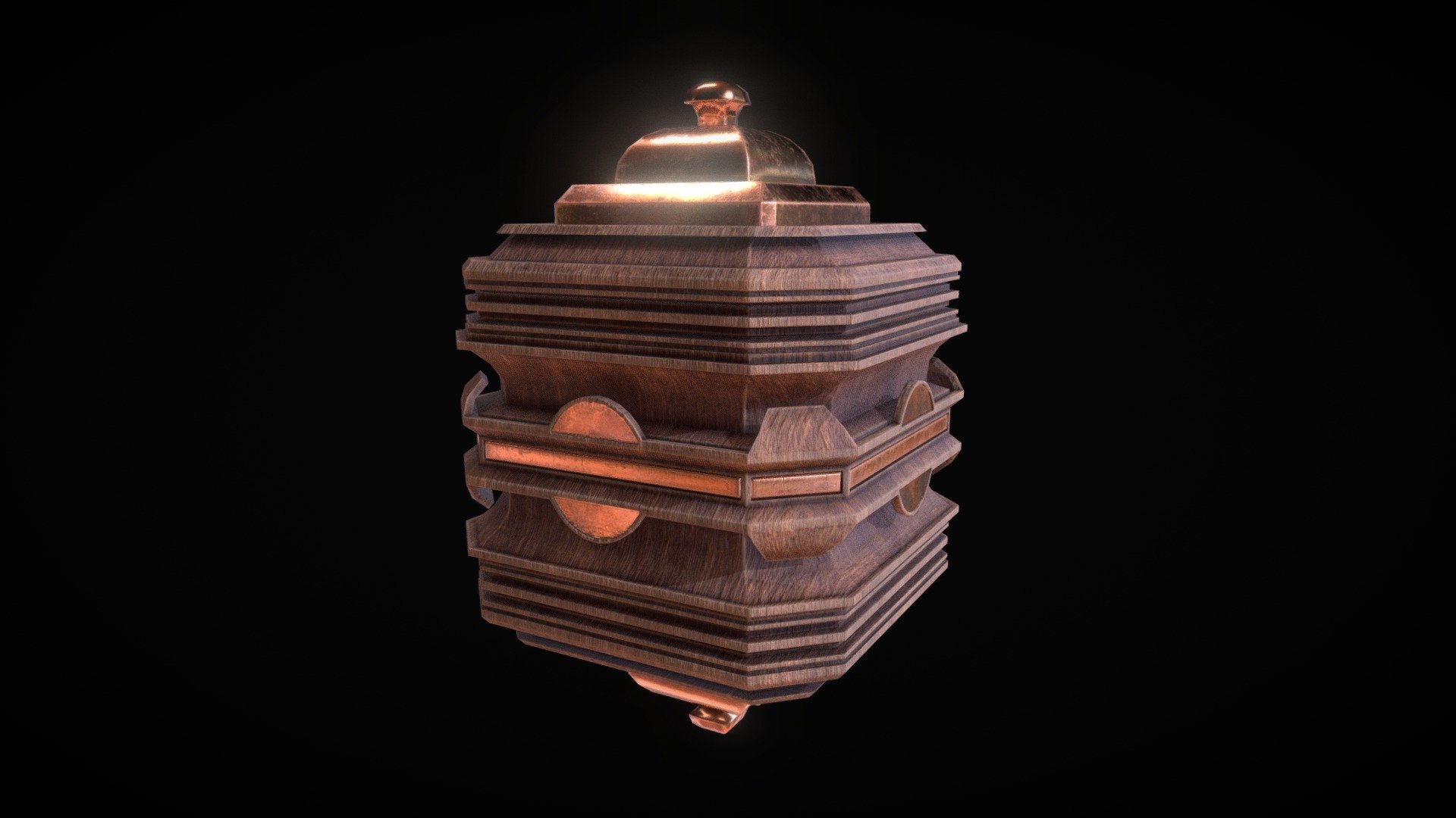 Wood Copper Figure - 3D model by _Raphael [18c2948] - Sketchfab