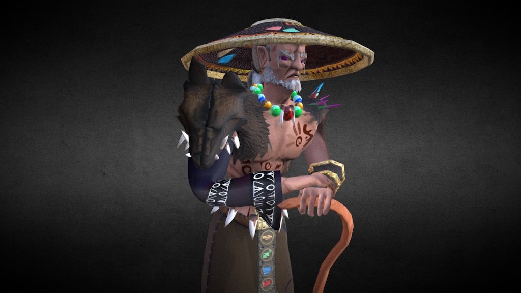 Kataro_The Shaman Patriarch_Animated. - 3D model by marcosxjr [18c44b2 ...