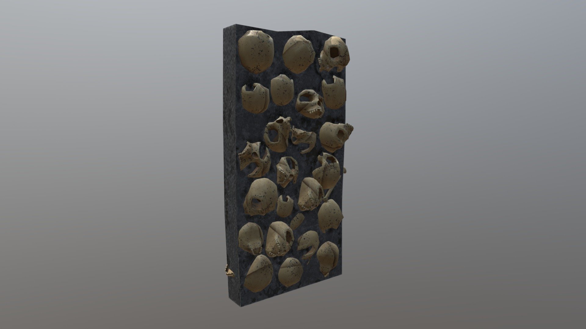 Skull wall - 3D model by Xumas (@itsSamuu) [18c4790] - Sketchfab