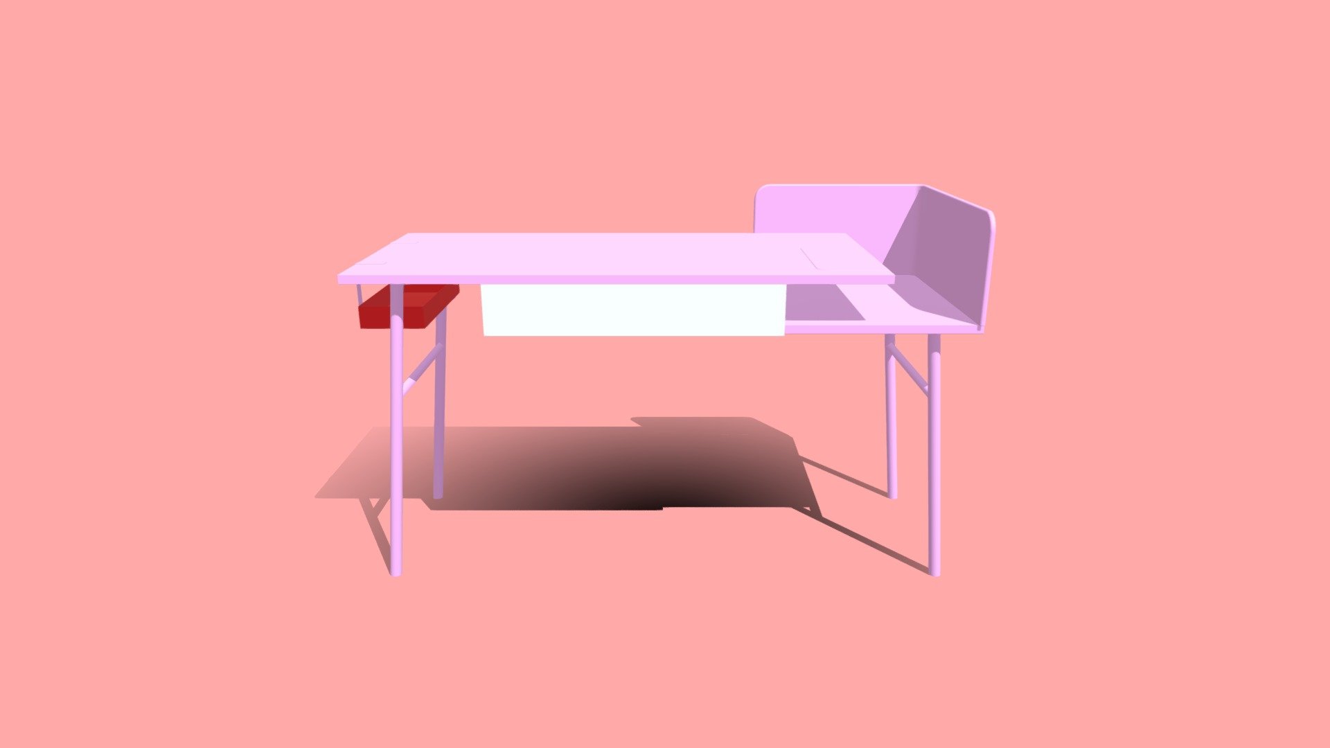 Table for work, Working Desk - 3D model by Navapat.Sripodok [18c5908 ...