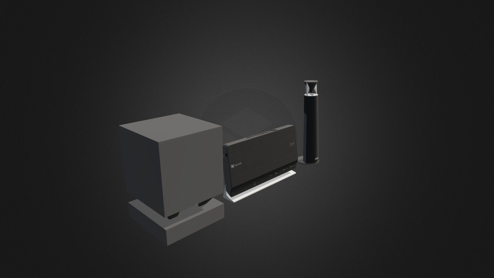 Home Cinema Set - Buy Royalty Free 3D model by cgaxis [18c5d2b ...