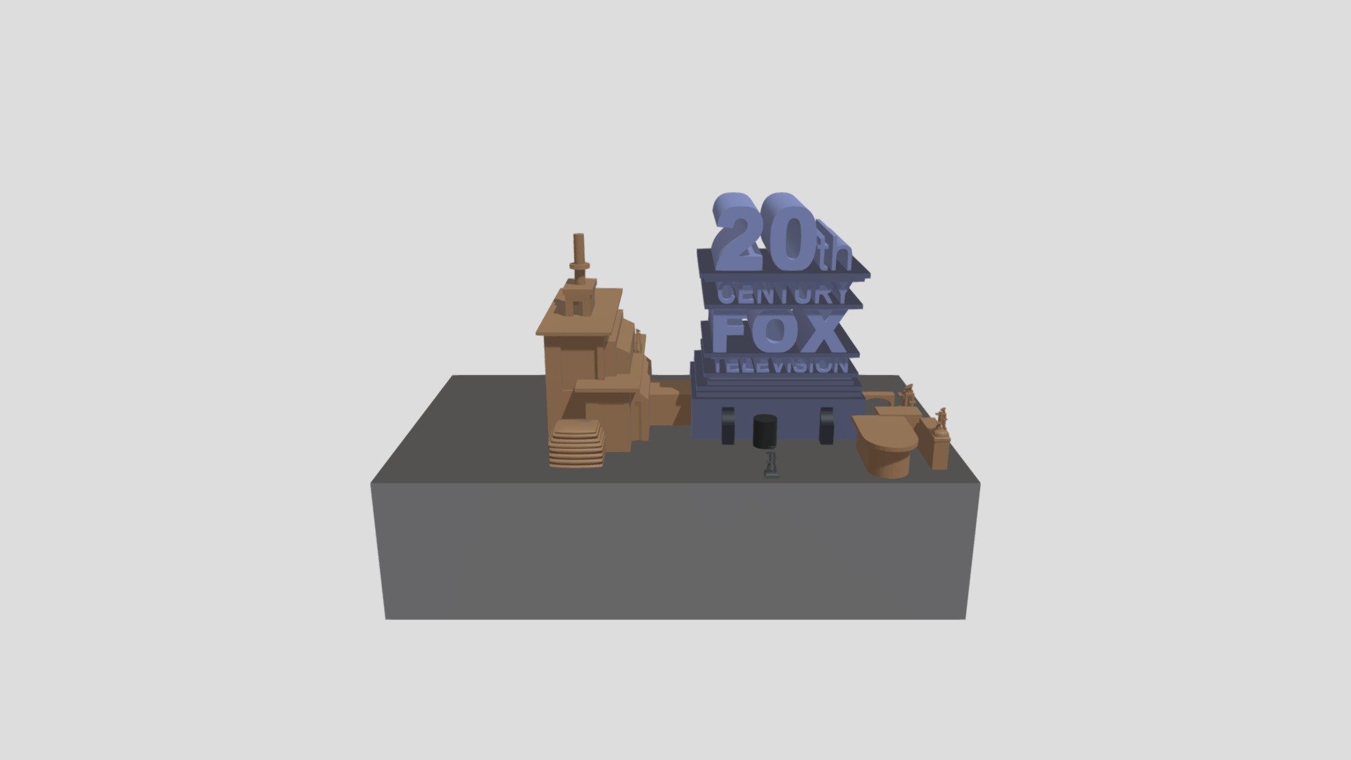 20th Century Fox logo by Tomas Gudmundsson remak - Download Free 3D ...