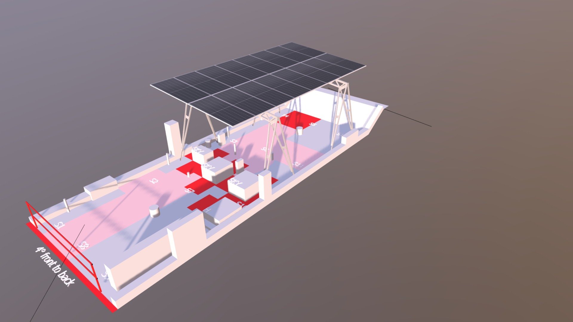 86 Garfield Place 16 72 Cell Mod Canopy - 3D model by ...