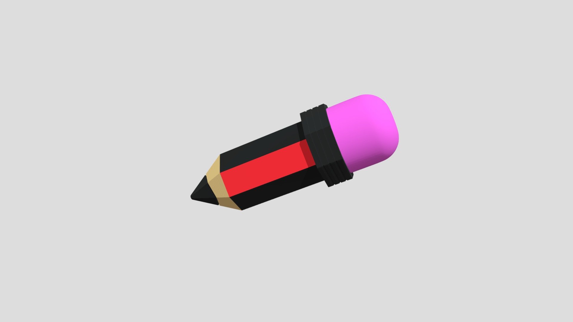 Pencil low poly - Download Free 3D model by Subham.Samir [18cfbd9 ...