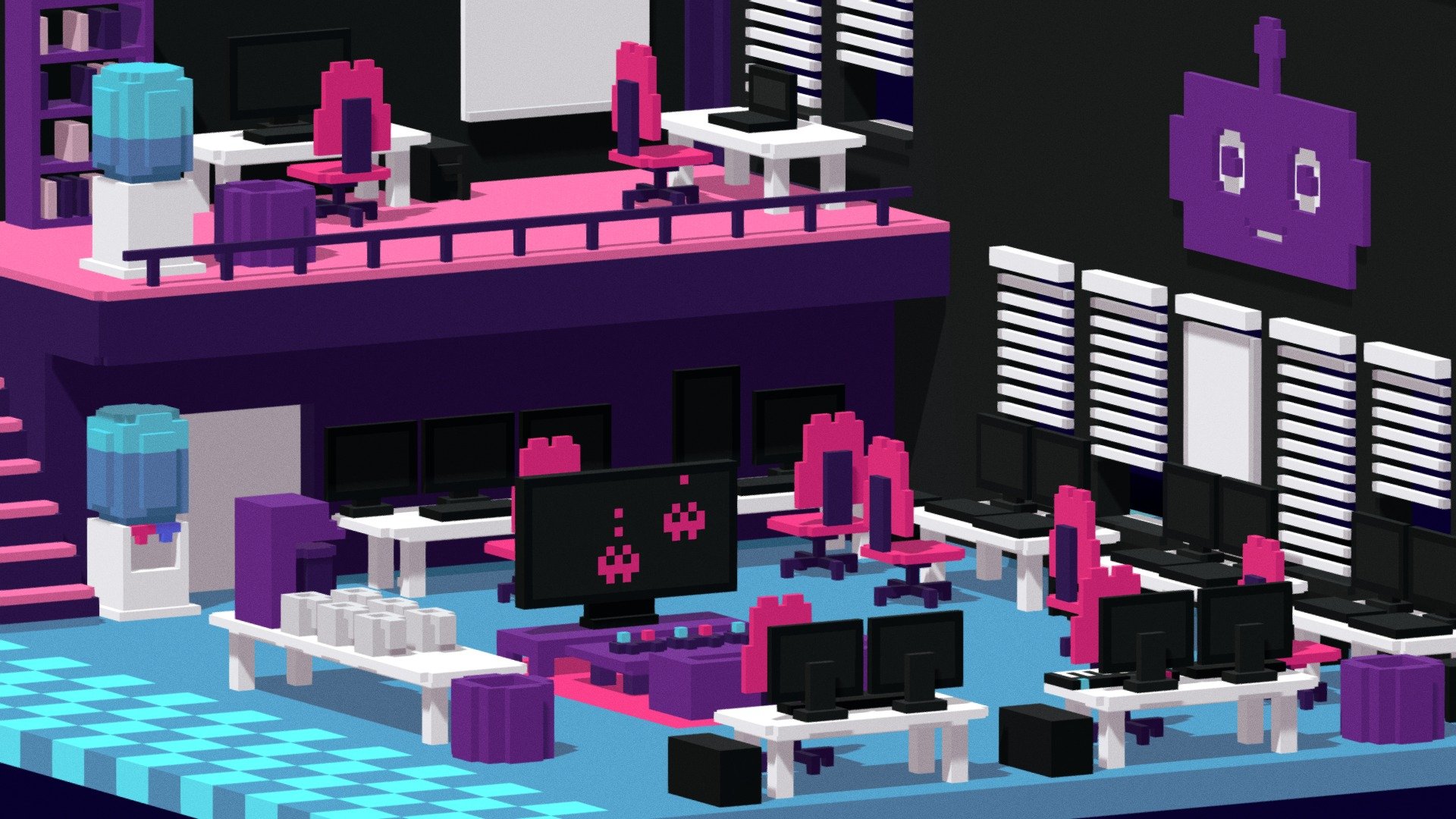 GameDev Studio - 3D model by Fer (@fervoxelart) [18d0823] - Sketchfab