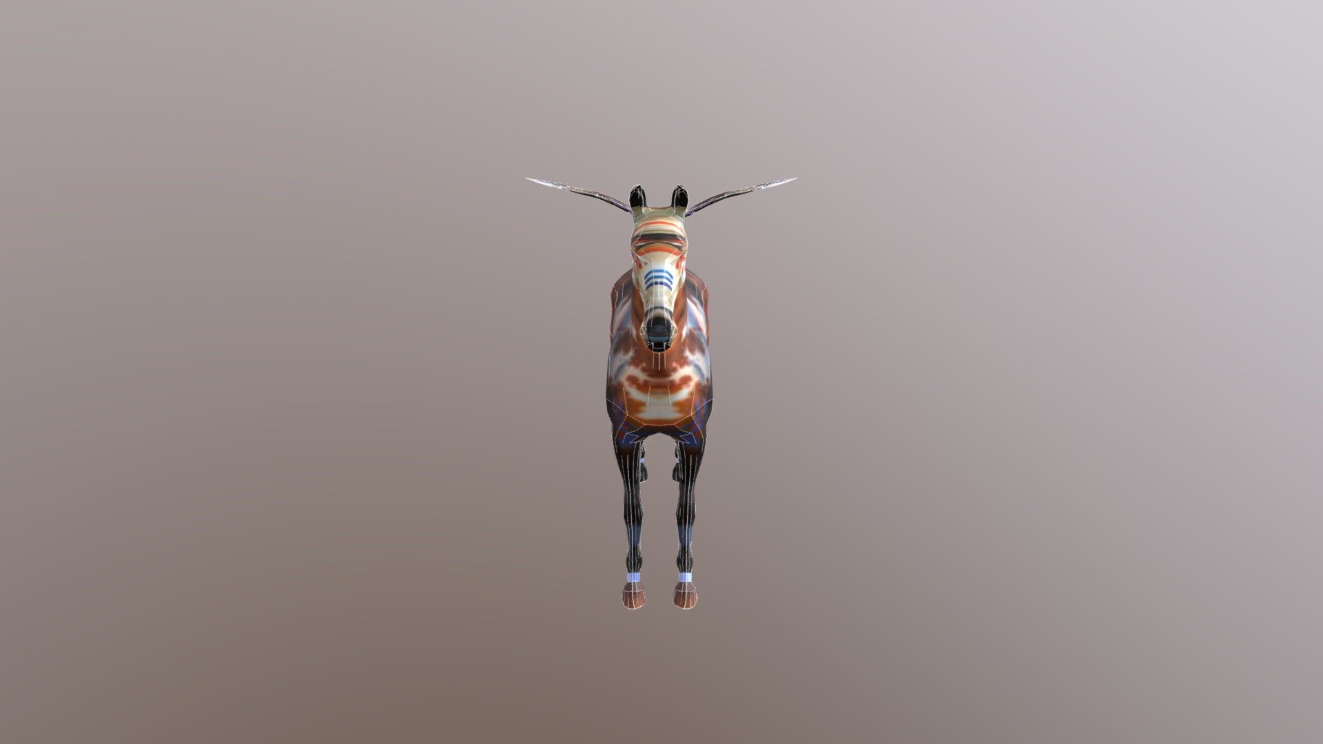 Indian War Horse - 3D model by magixman [18d1340] - Sketchfab