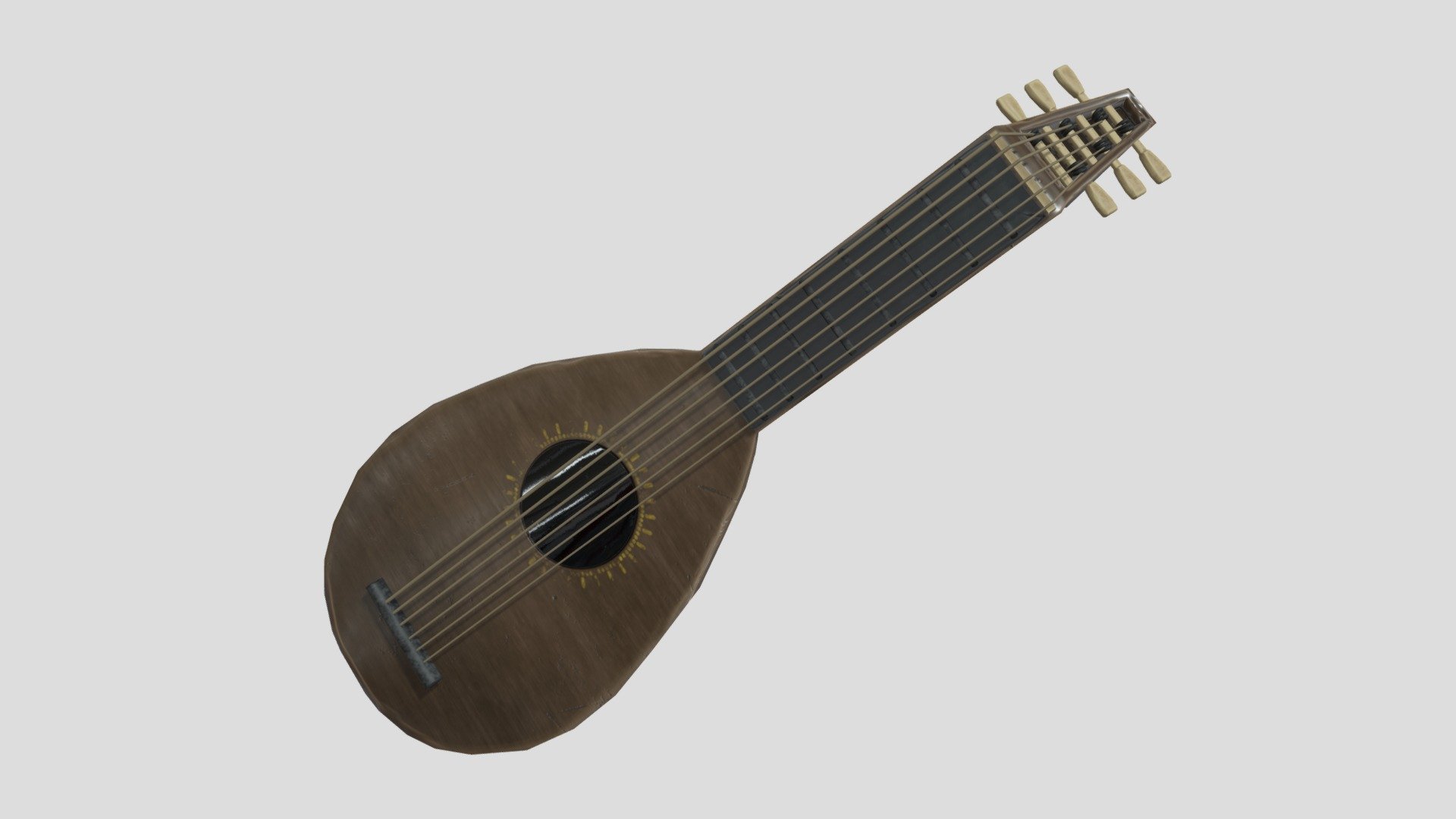 Lute - Buy Royalty Free 3D model by 3dlowpoly [18d173f] - Sketchfab Store