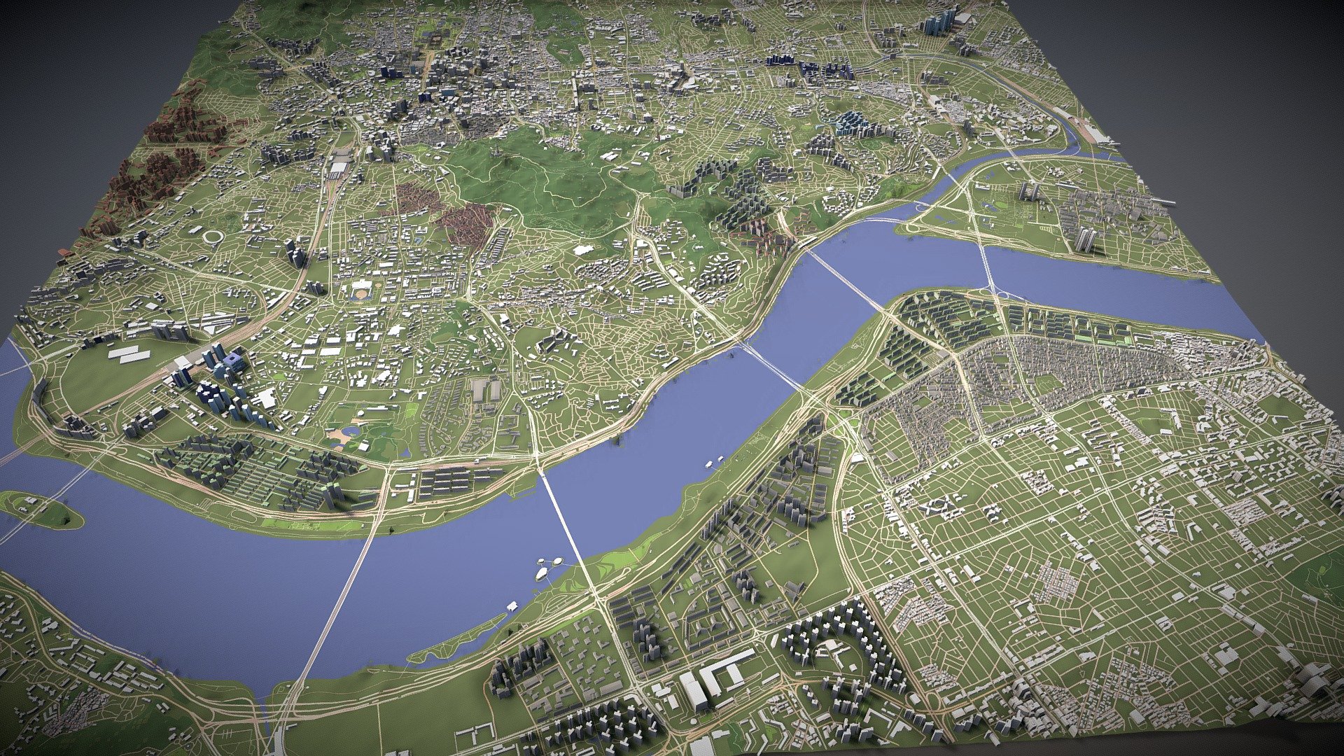 Seoul South Korea - city and urban - Buy Royalty Free 3D model by Jinda ...