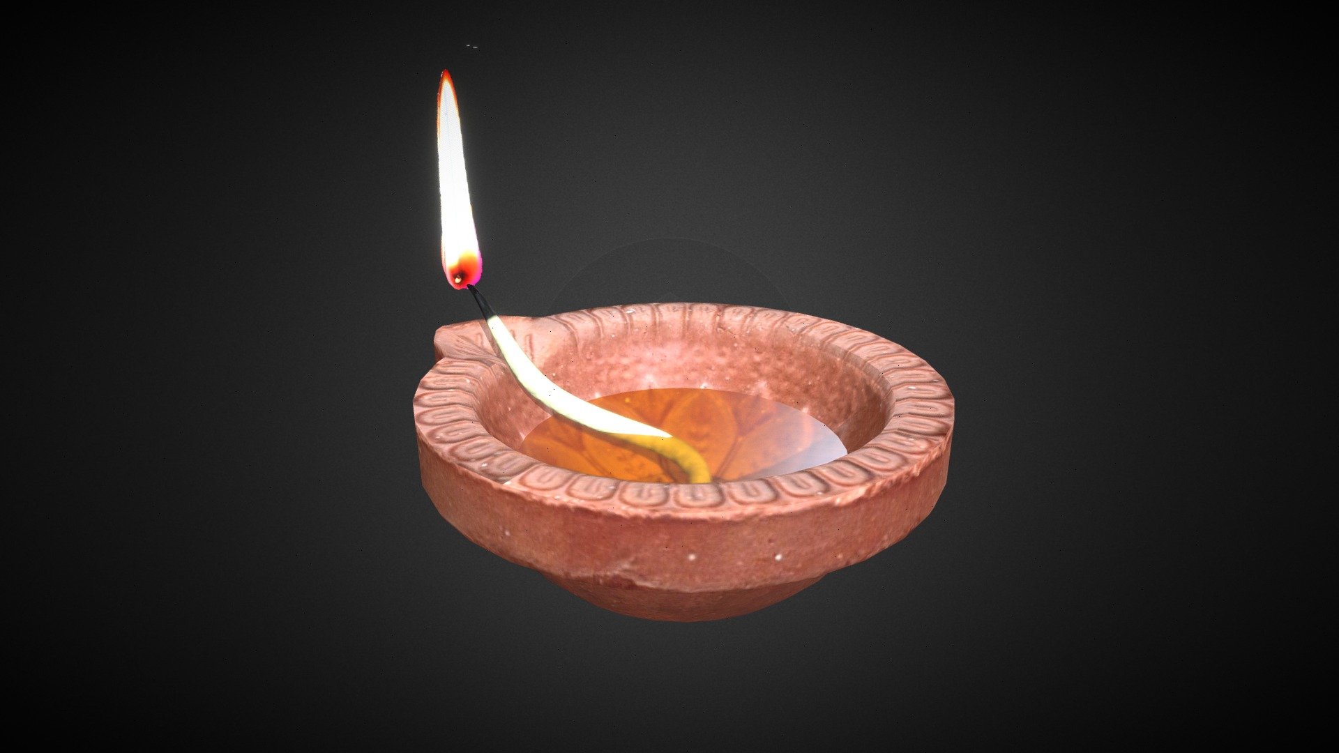 Diya - 3D model by Abdullah (@abd_3d) [18d302b] - Sketchfab