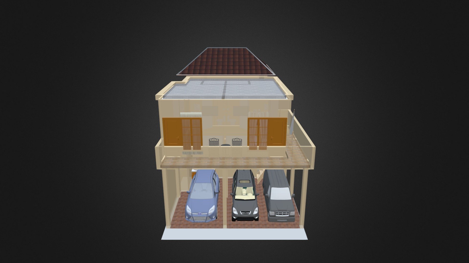 Garage 3D 3 - 3D model by adhimatera [18d75ec] - Sketchfab