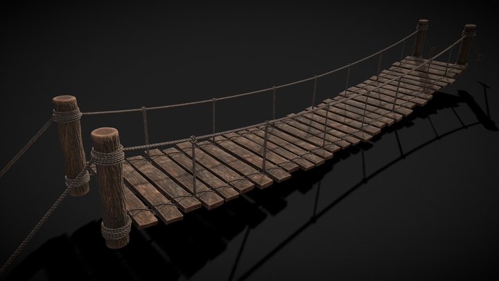 Rope-bridge 3D models - Sketchfab