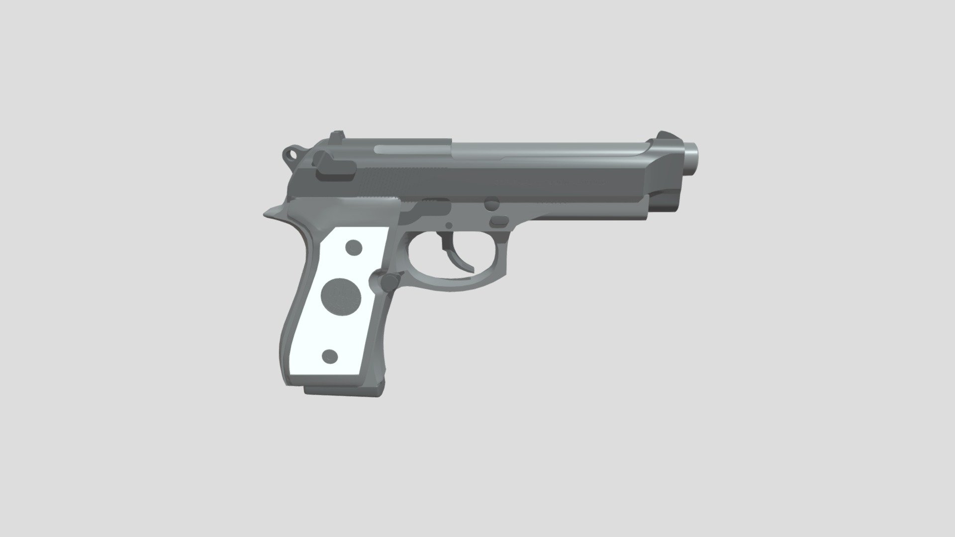 Beretta M9 Gun Pistol Prop - 3D model by penguinologic [18d8a36 ...