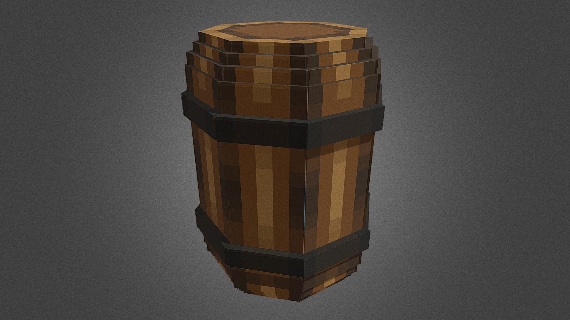 Pixel Barrel - 3D model by jaivi (@jaivie7) [18dac42] - Sketchfab