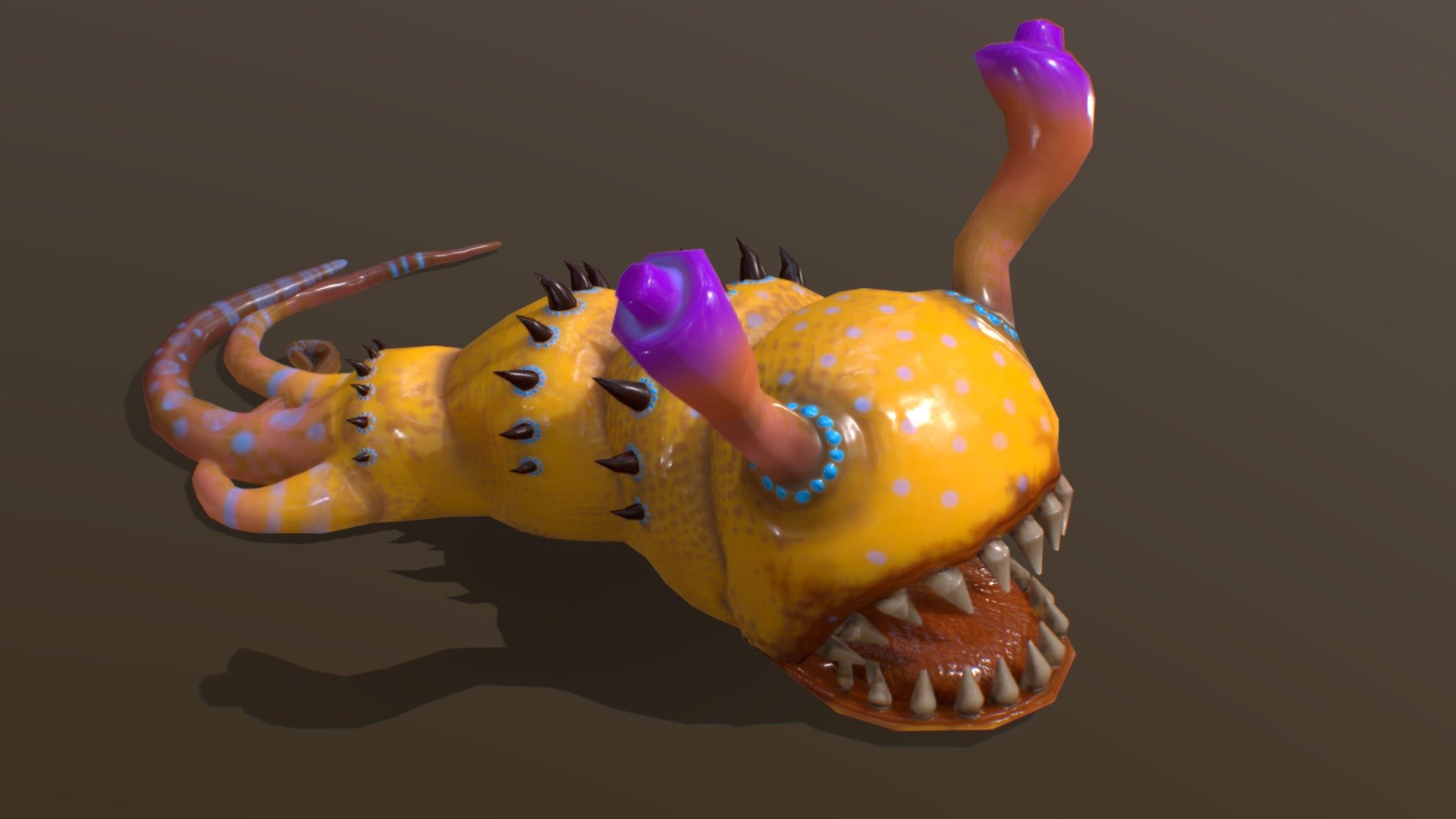 Slug Crawler (Bite Animation) - 3D model by Pinspur_Studios [18ddd2b ...