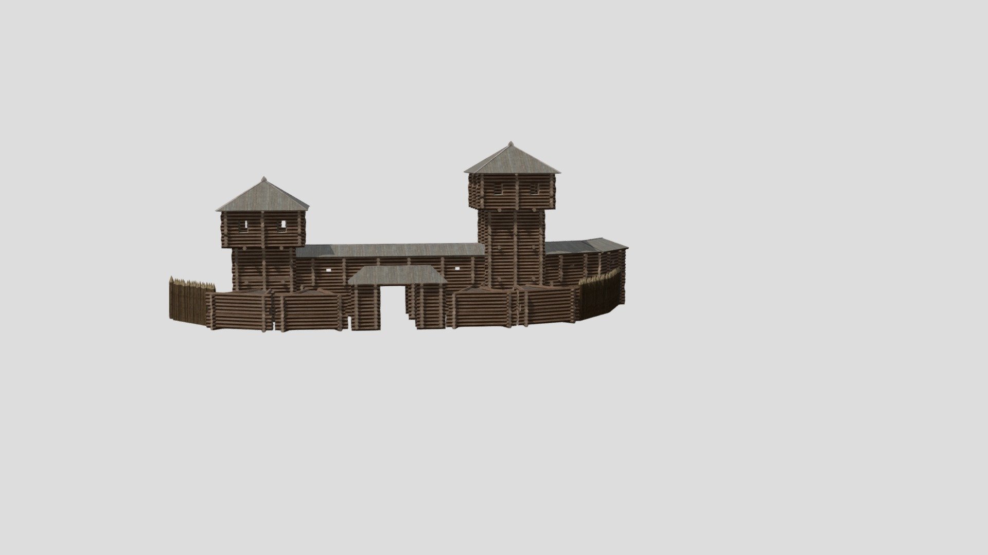 Frontier fortifications - Download Free 3D model by XyloScenics ...